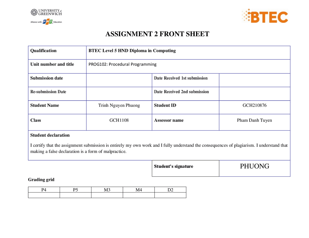 Assignment 2 PROG102 | Essays (university) C programming | Docsity