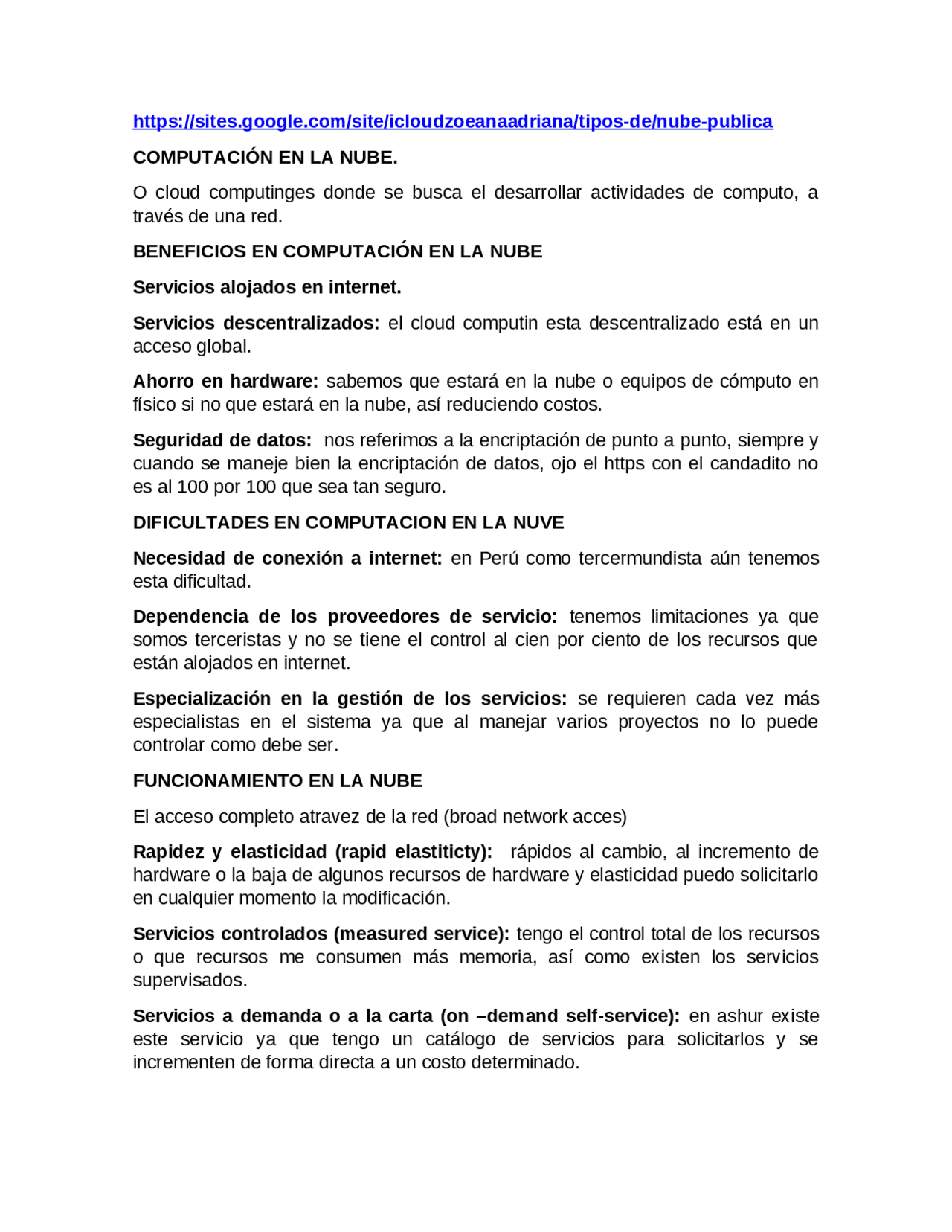 Computacion En La Nube A Travez De La Red Resúmenes De Informática
