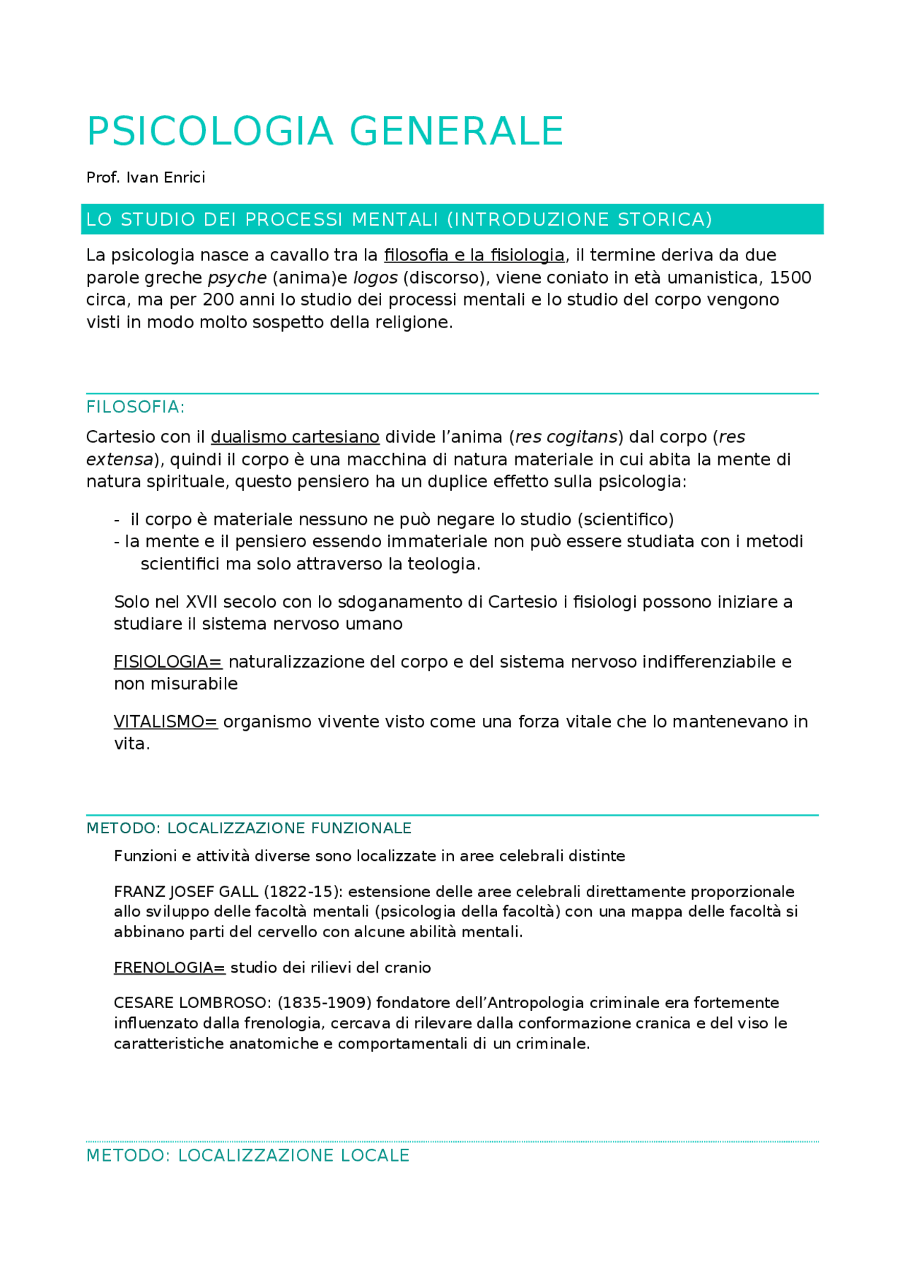 Riassunto Psicologia Cognitiva Appunti Di Psicologia Generale Docsity