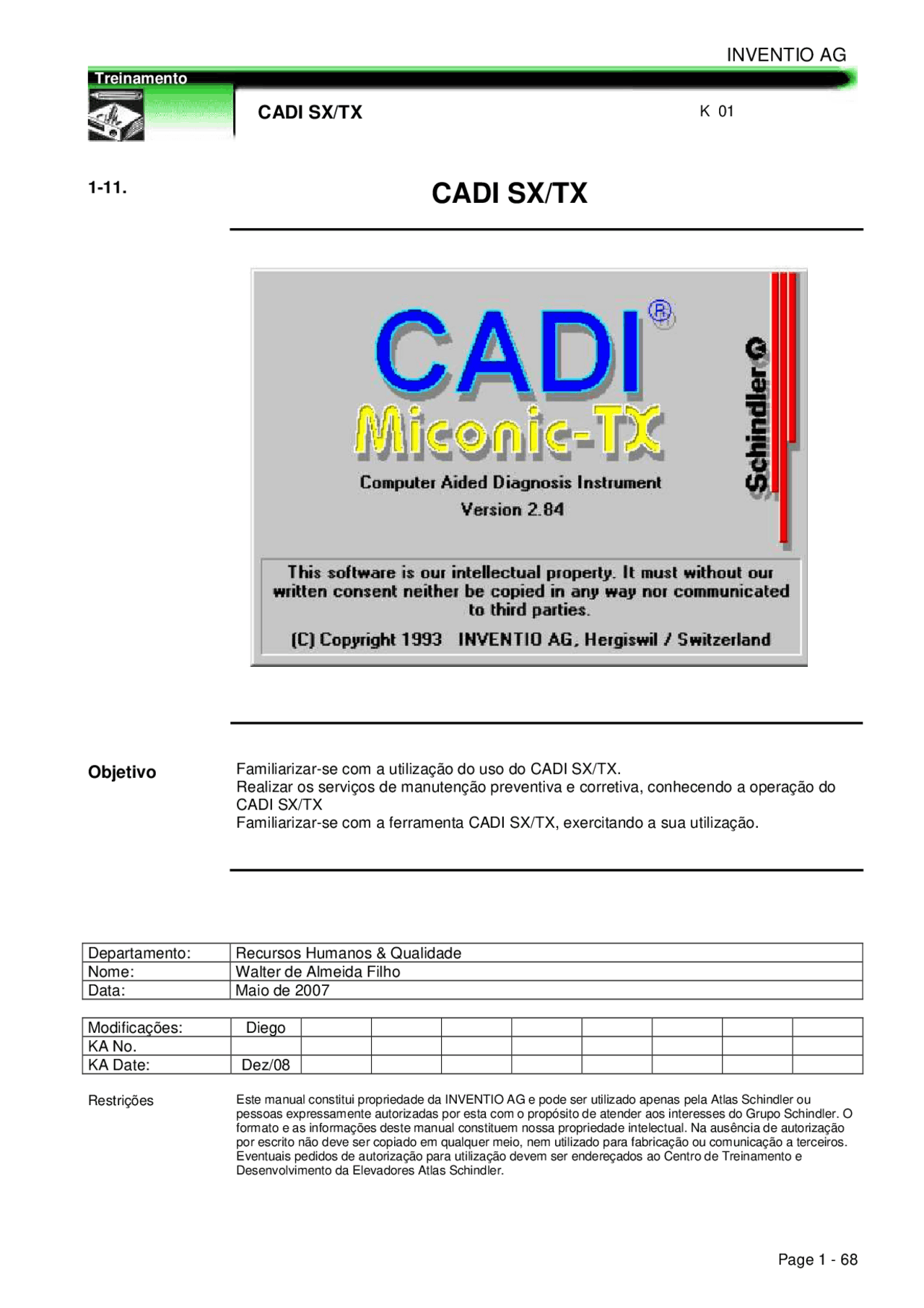 Yara e a parada de um elevador de carga foi | Resumos Matemática | Docsity