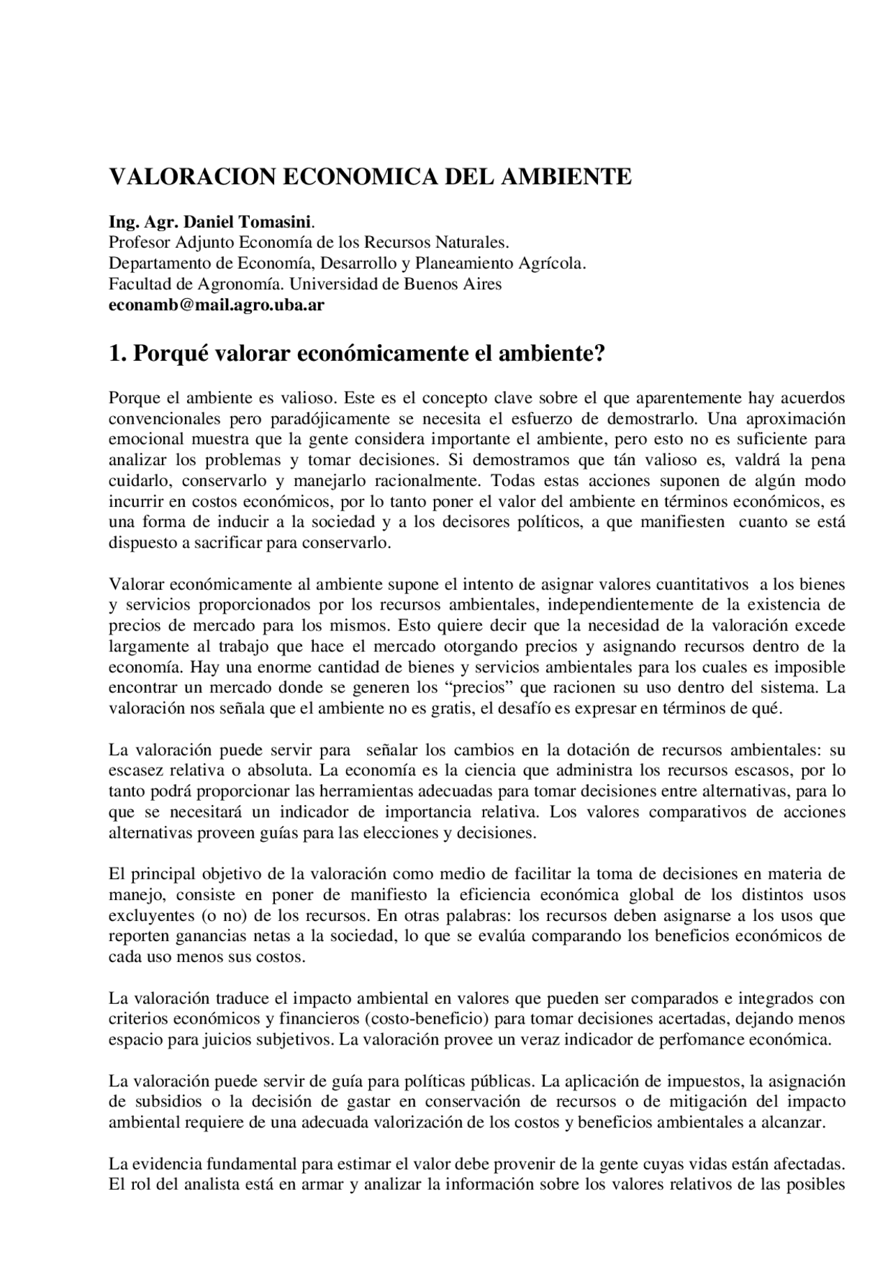 Economia Medio Ambiental Resúmenes De Ecología Y Medio Ambiente Docsity