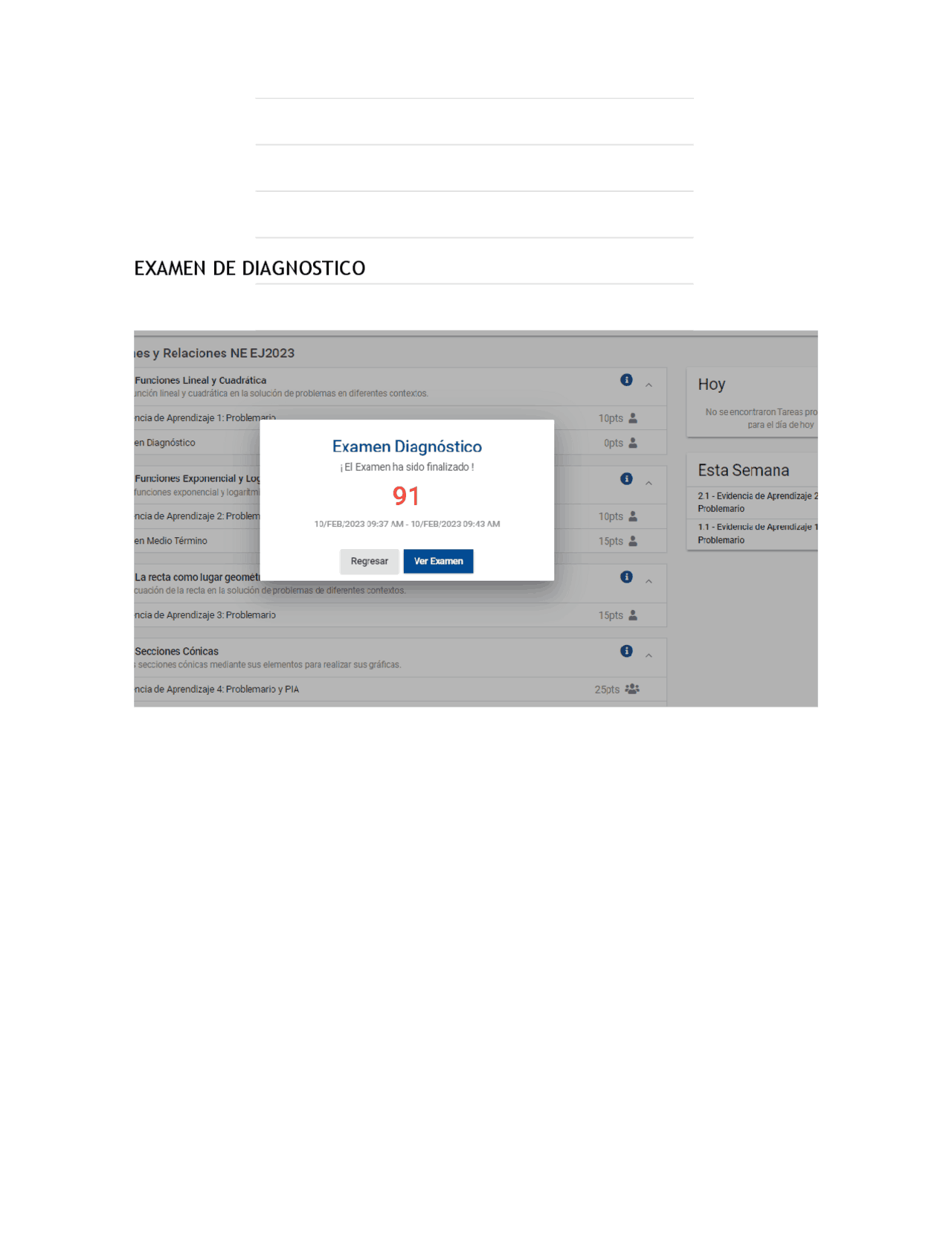 Actividades de aprendizaje | Ejercicios de Matemáticas | Docsity