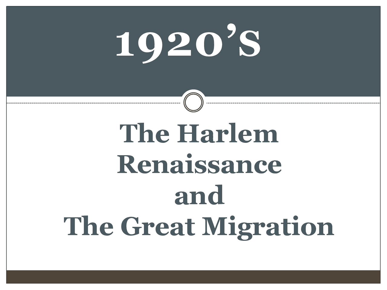 The Harlem Renaissance and The Great Migration | Schemes and Mind Maps ...