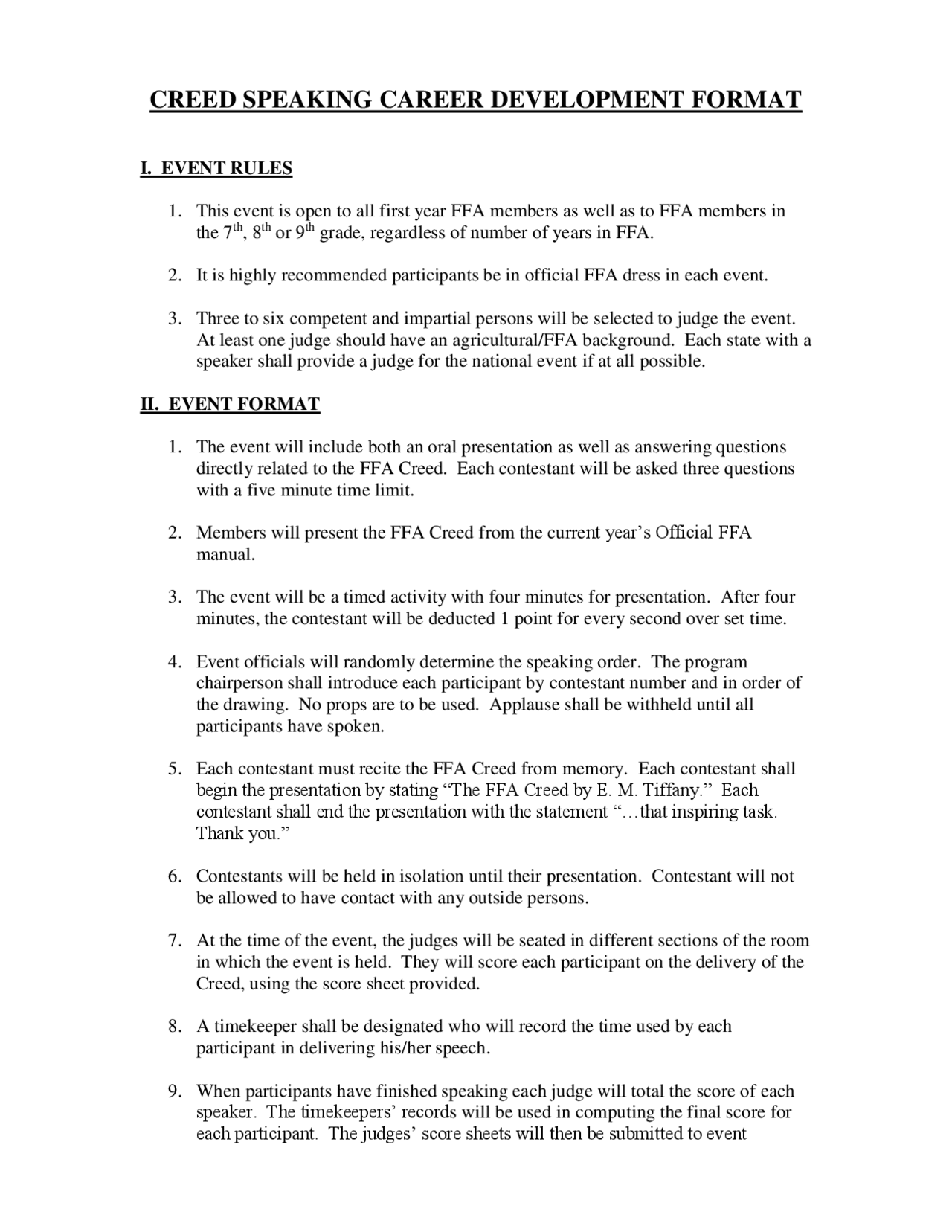 CREED SPEAKING CAREER DEVELOPMENT FORMAT | Schemes and Mind Maps Life ...