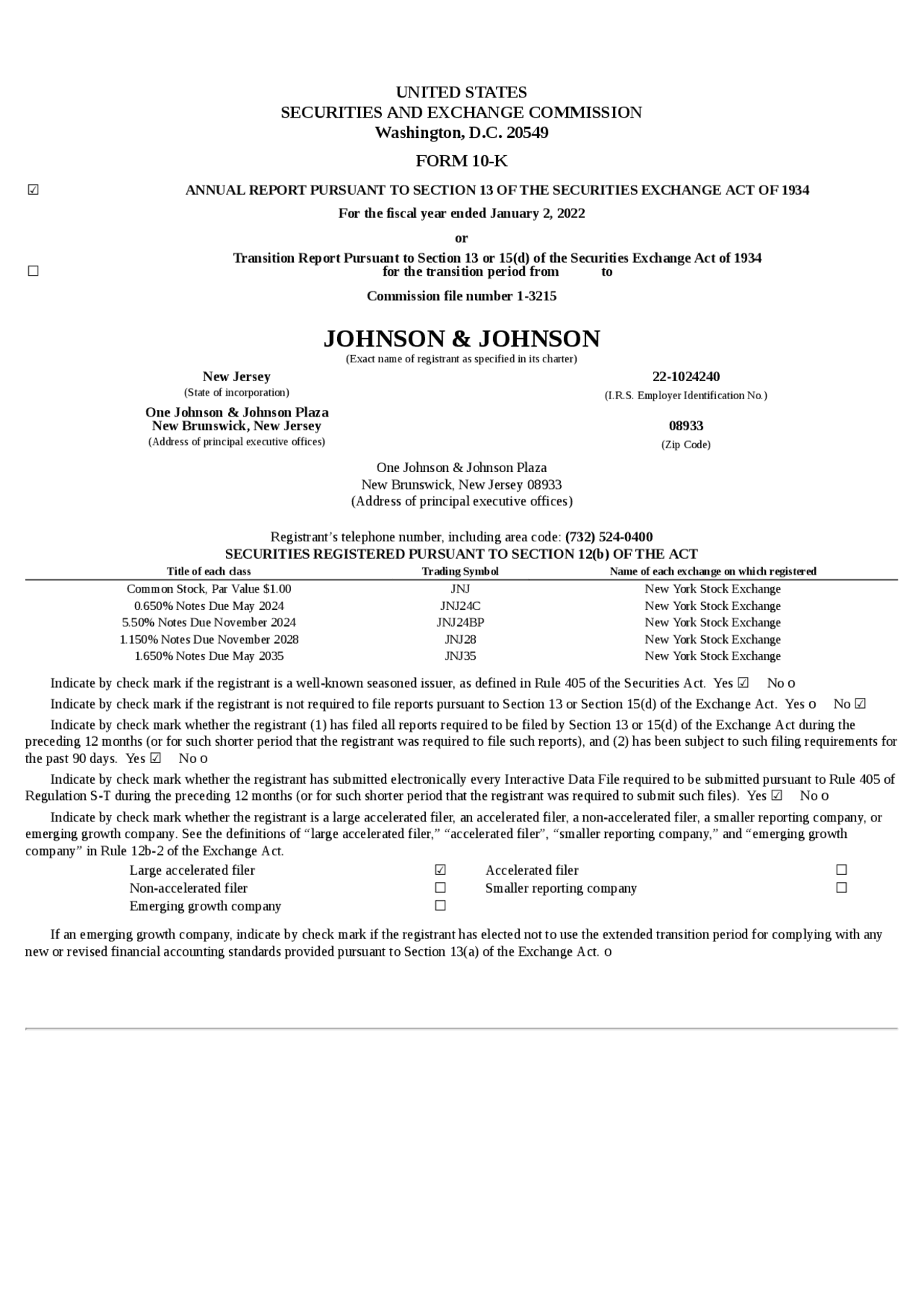 JOHNSON & JOHNSON | Schemes and Mind Maps Business | Docsity