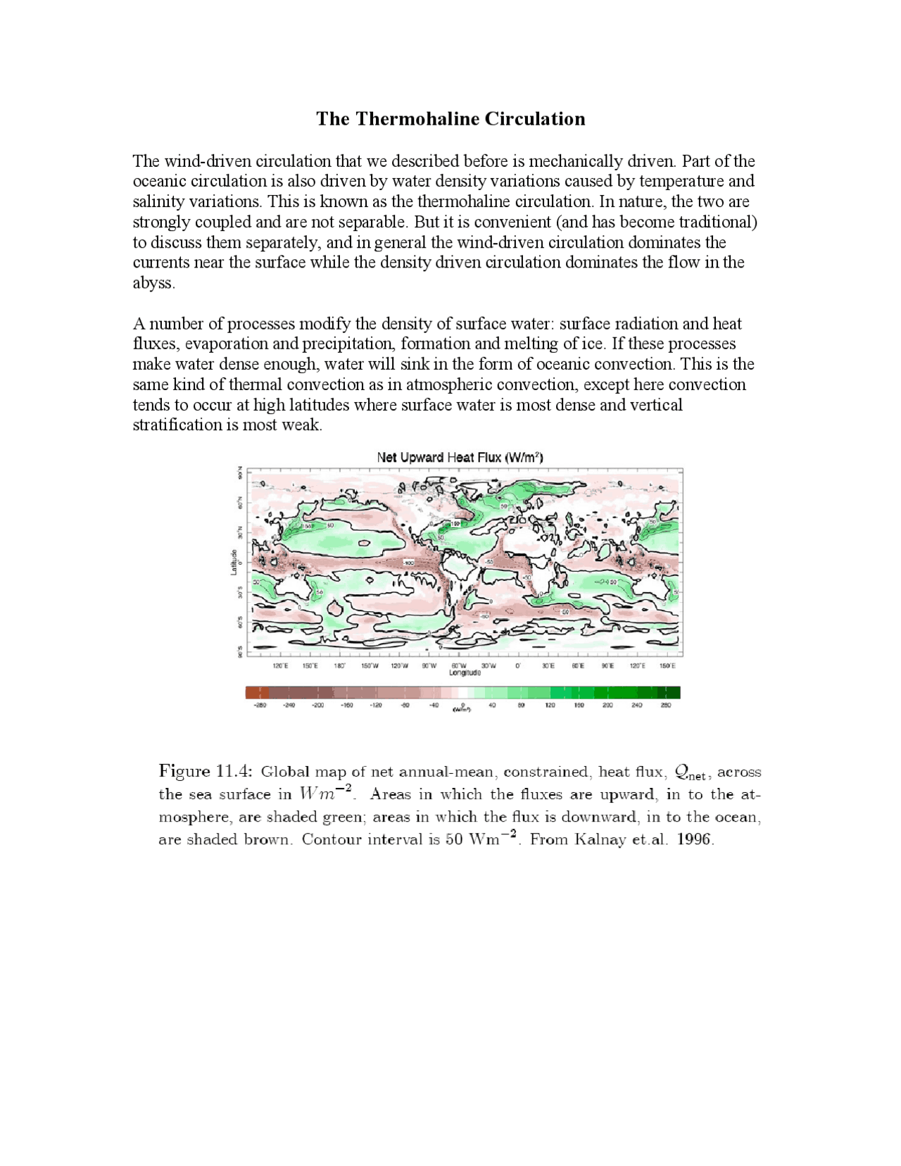 The Thermohaline Circulation Lecture Notes Oceanography Docsity
