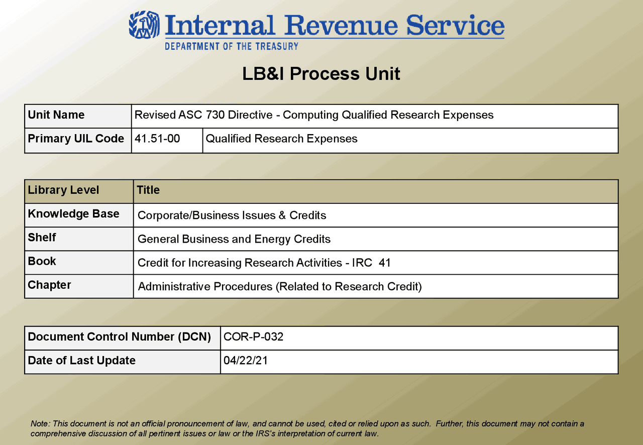Revised ASC 730 Directive - Computing | Schemes and Mind Maps ...