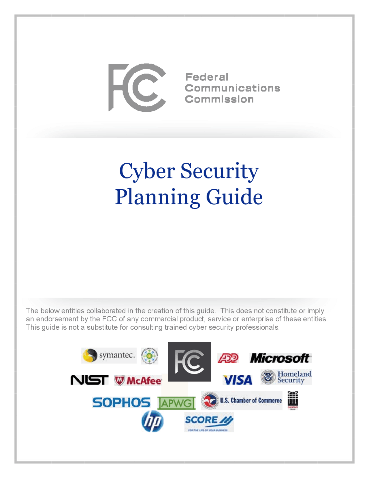 Cyber Security Planning Guide | Study notes Design | Docsity