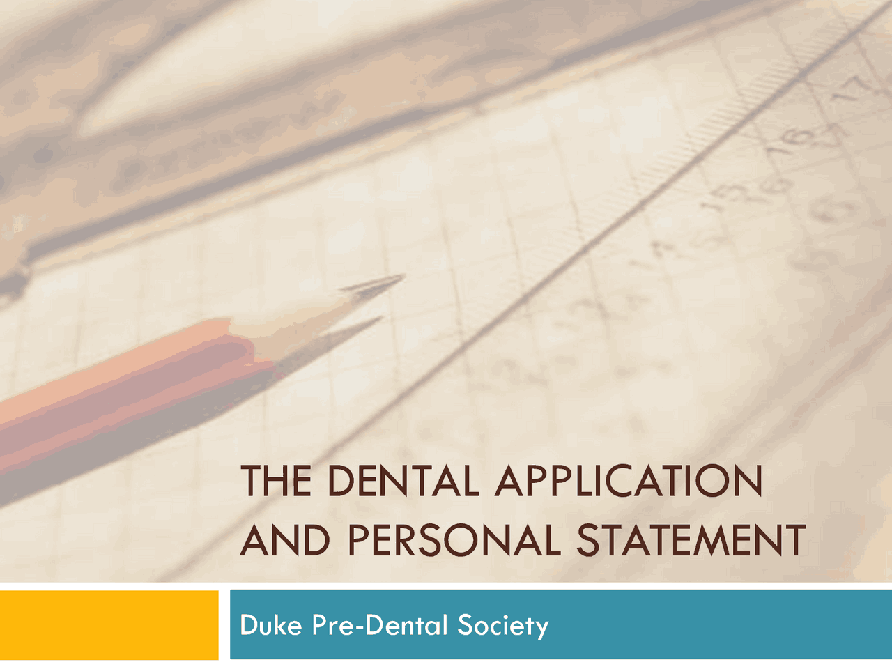 THE DENTAL APPLICATION AND PERSONAL STATEMENT | Exercises Dentistry ...