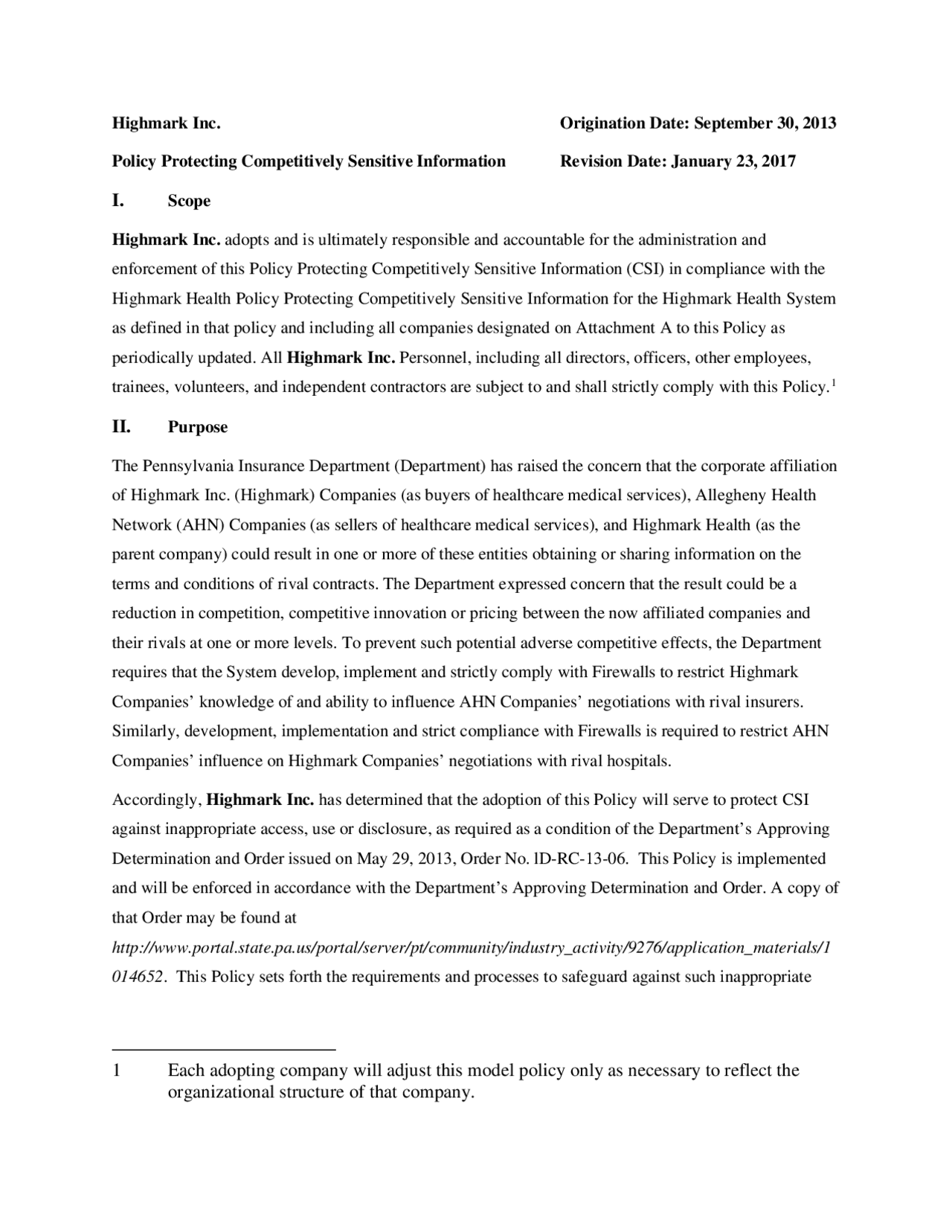 CSI Policy | Summaries Oncology | Docsity