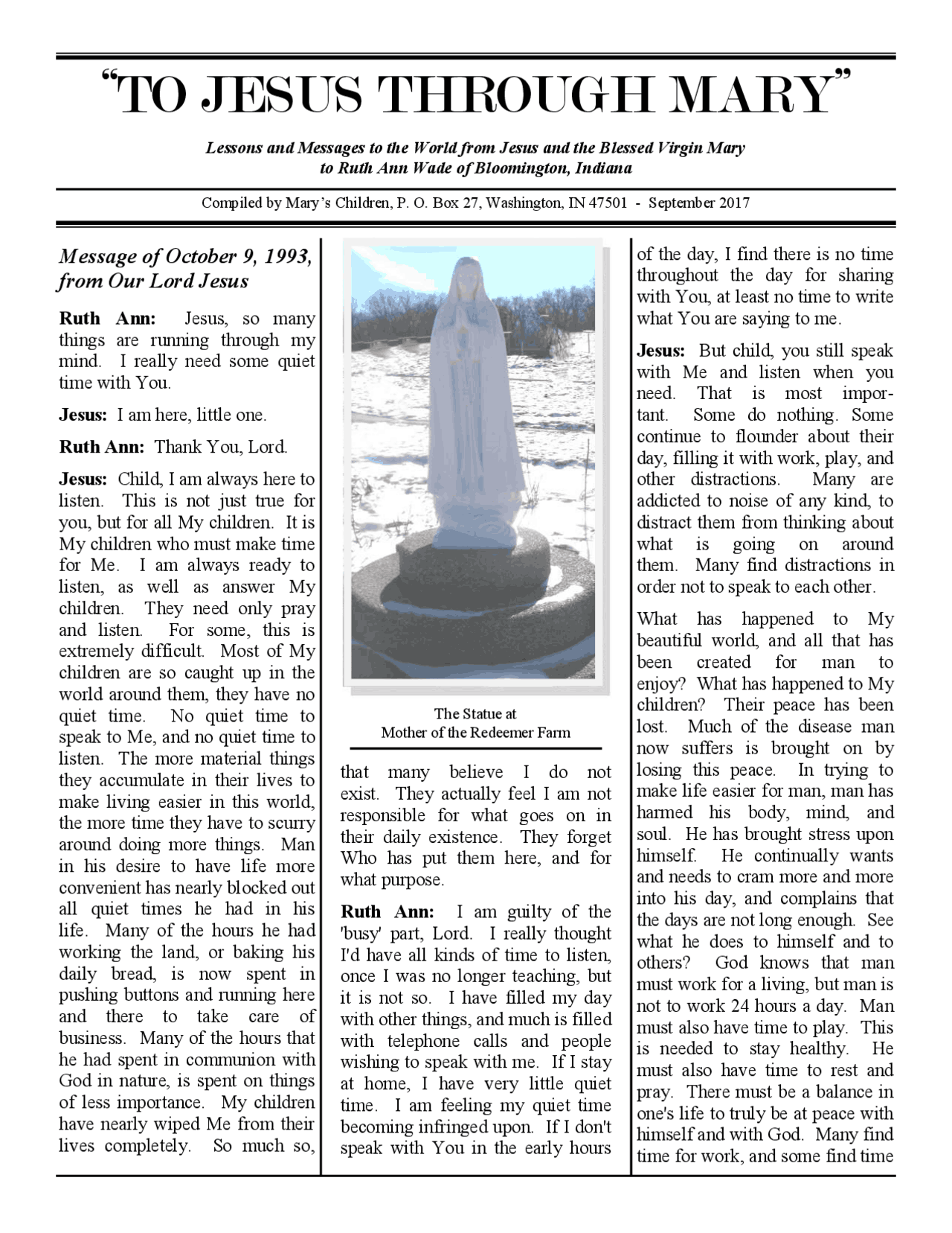 To Jesus Through Mary” Summaries Business Docsity