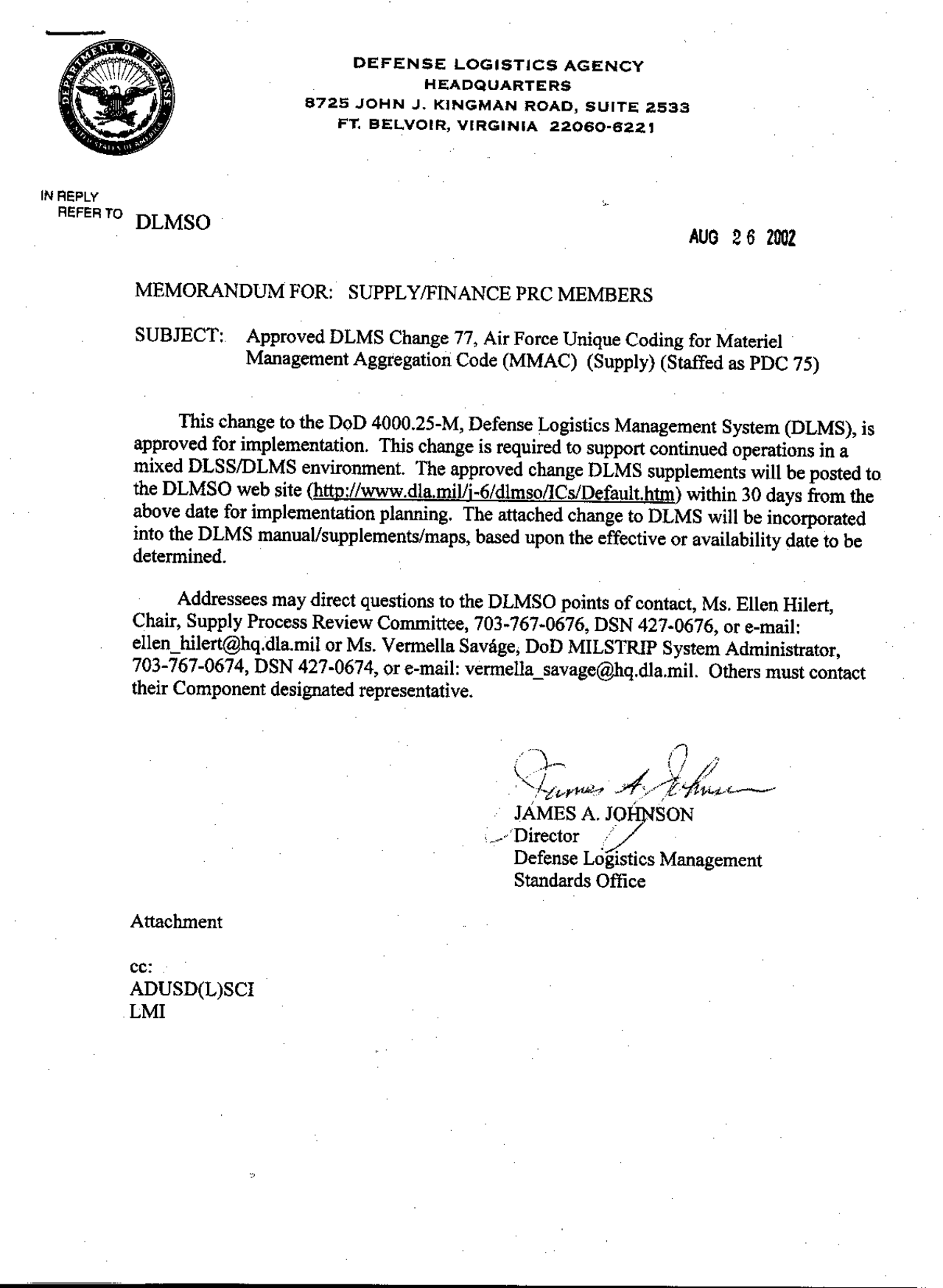 ADC 77 AF unique MMAC | Lecture notes Logistics | Docsity