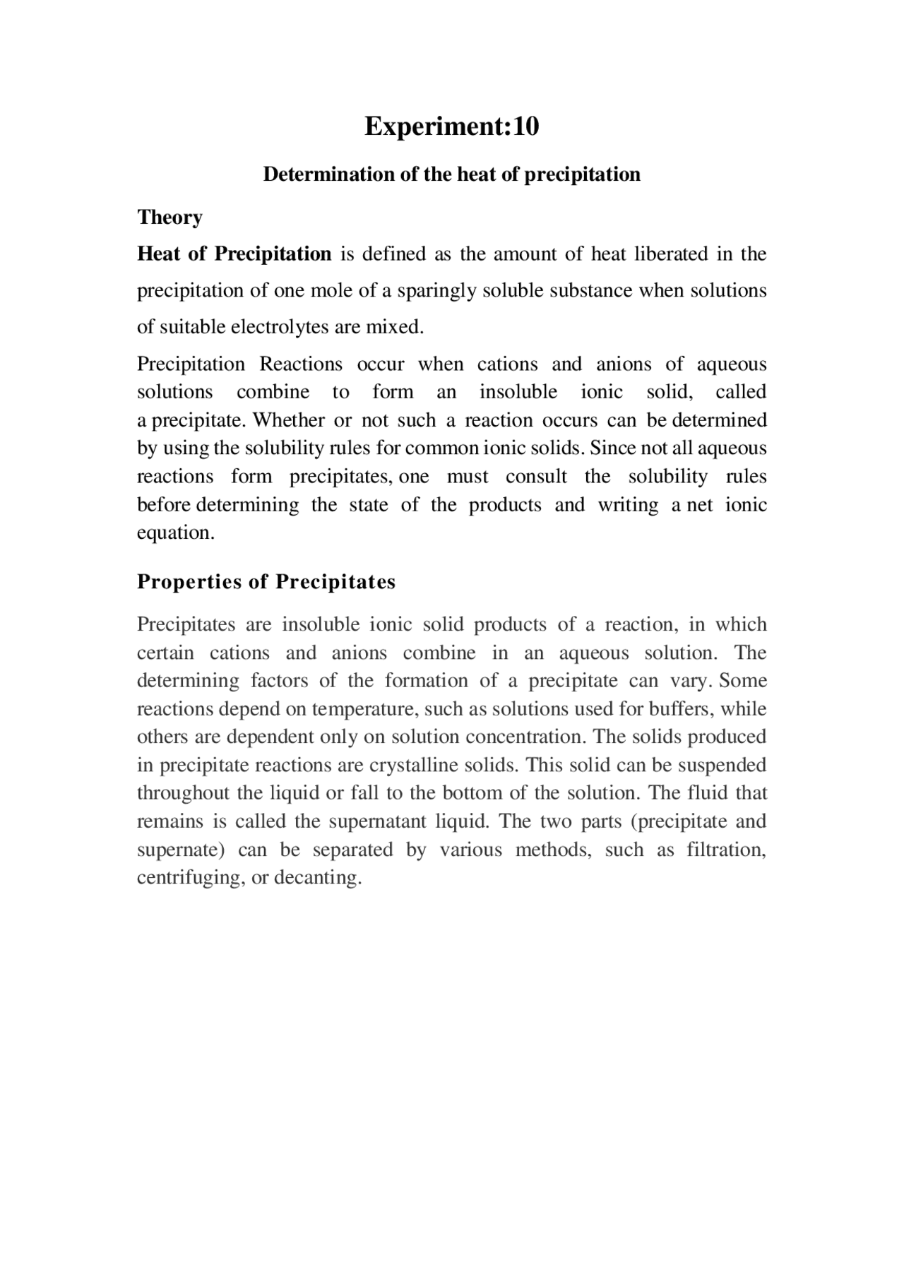 Experiment10 Schemes And Mind Maps Chemistry Docsity