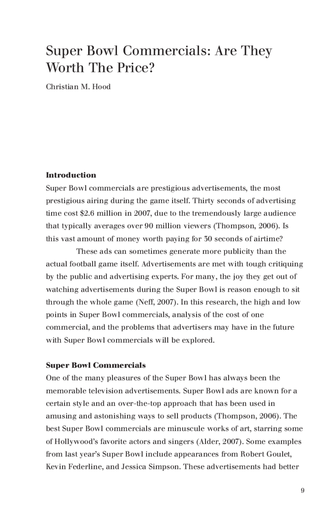 Super Bowl Commercials: Are They Worth The Price? | Slides History ...