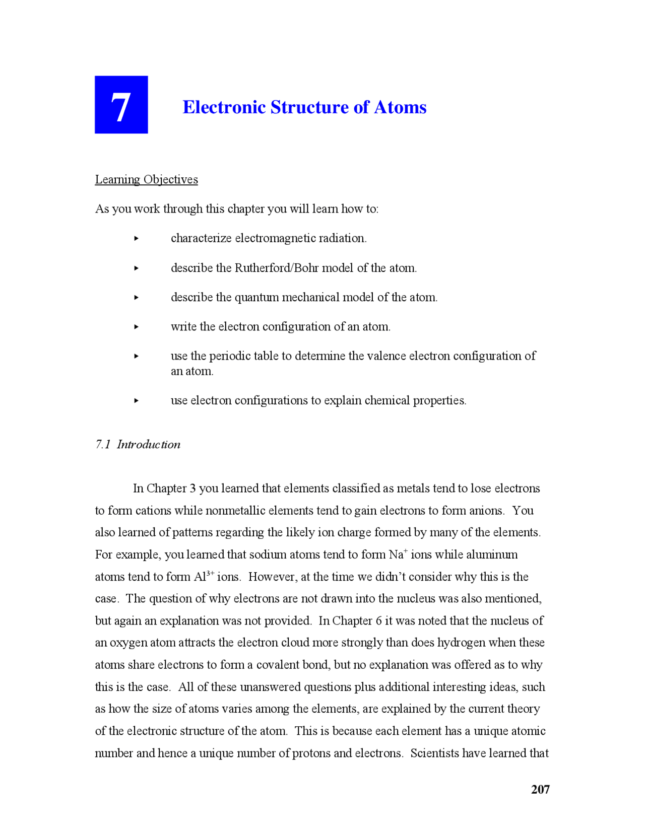 7 Electronic Structure of Atoms | Schemes and Mind Maps Chemistry | Docsity