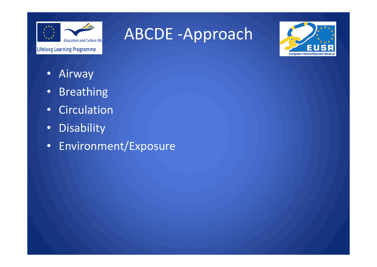 Abcde Approach Summaries Nursing Docsity