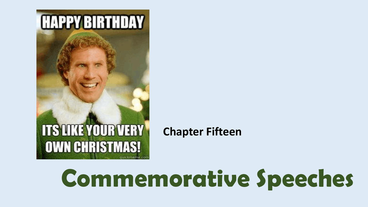 Commemorative Speeches Lecture Notes Grammar And Composition Docsity
