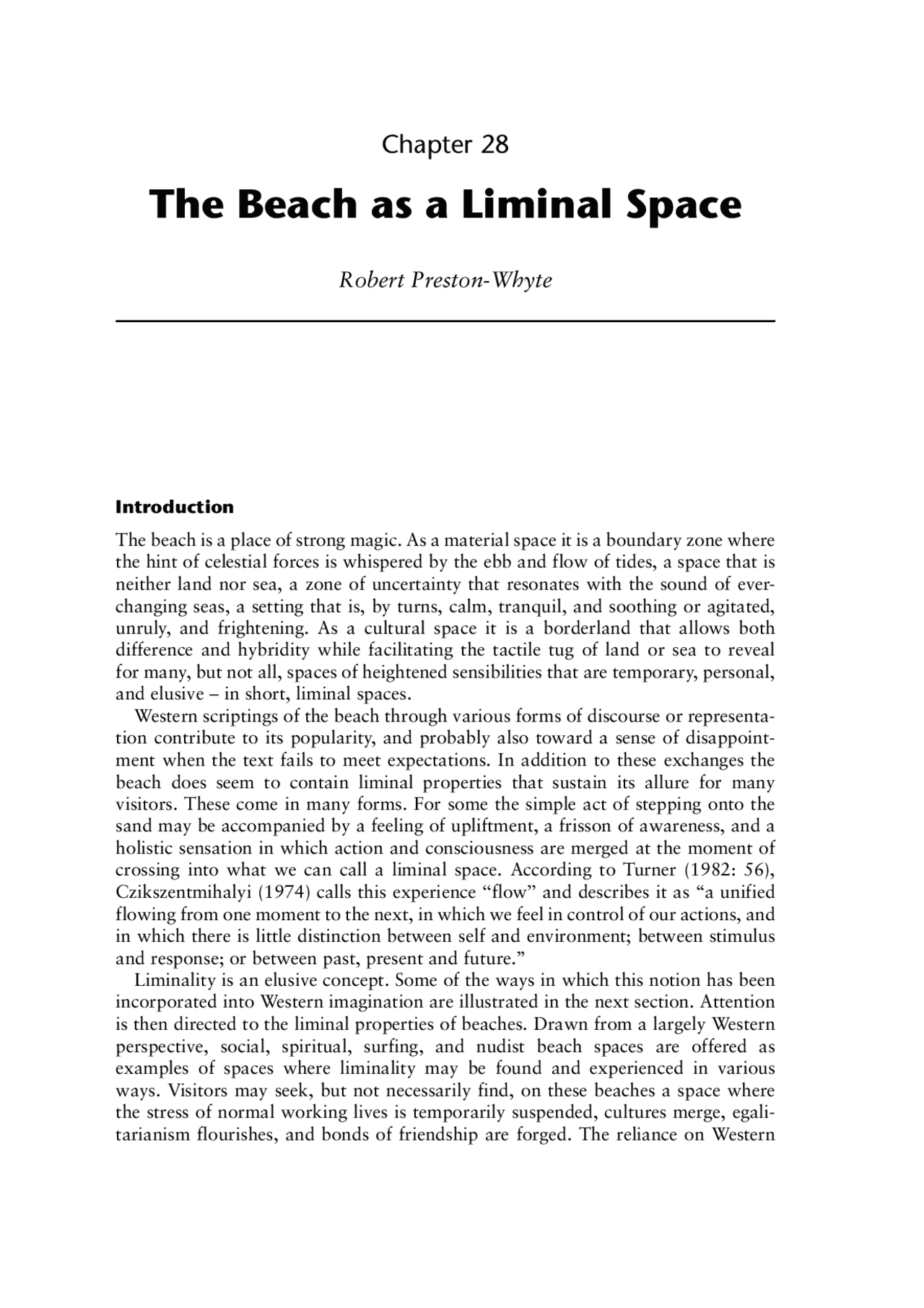 The Beach as a Liminal Space | Schemes and Mind Maps Tourism | Docsity