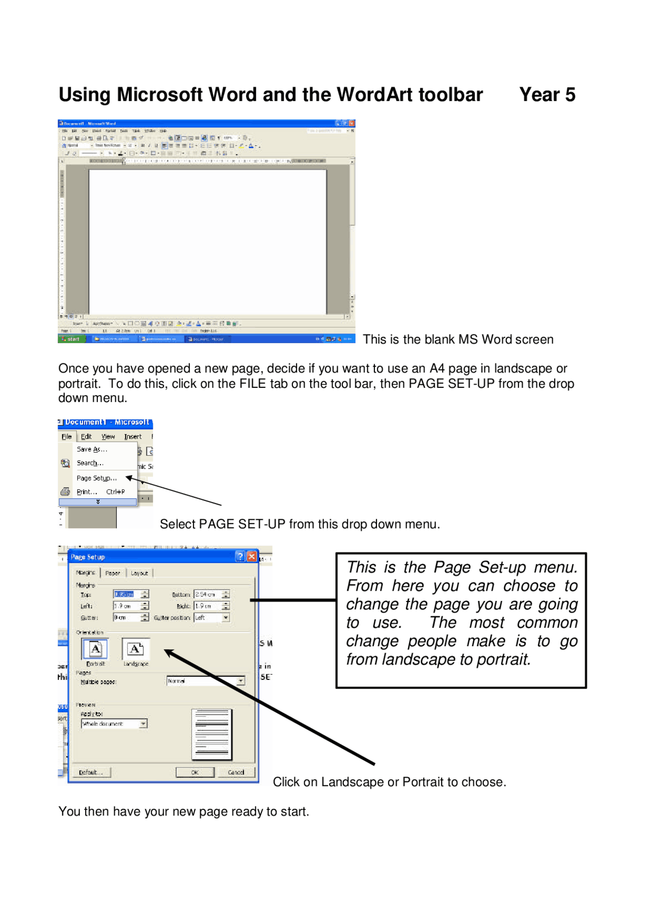 Using Microsoft Word and the WordArt toolbar Year 5 | Study notes Art ...