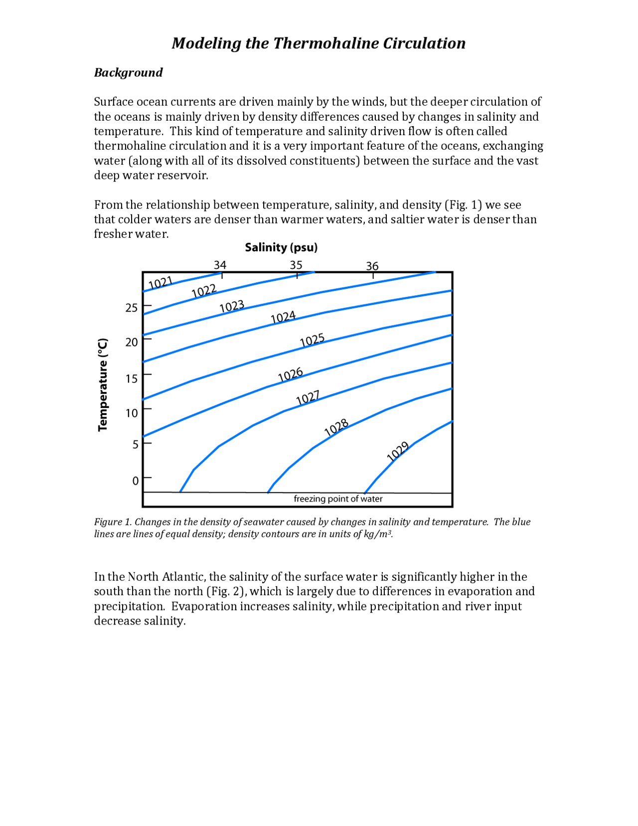Modeling the Thermohaline Circulation | Summaries Design | Docsity