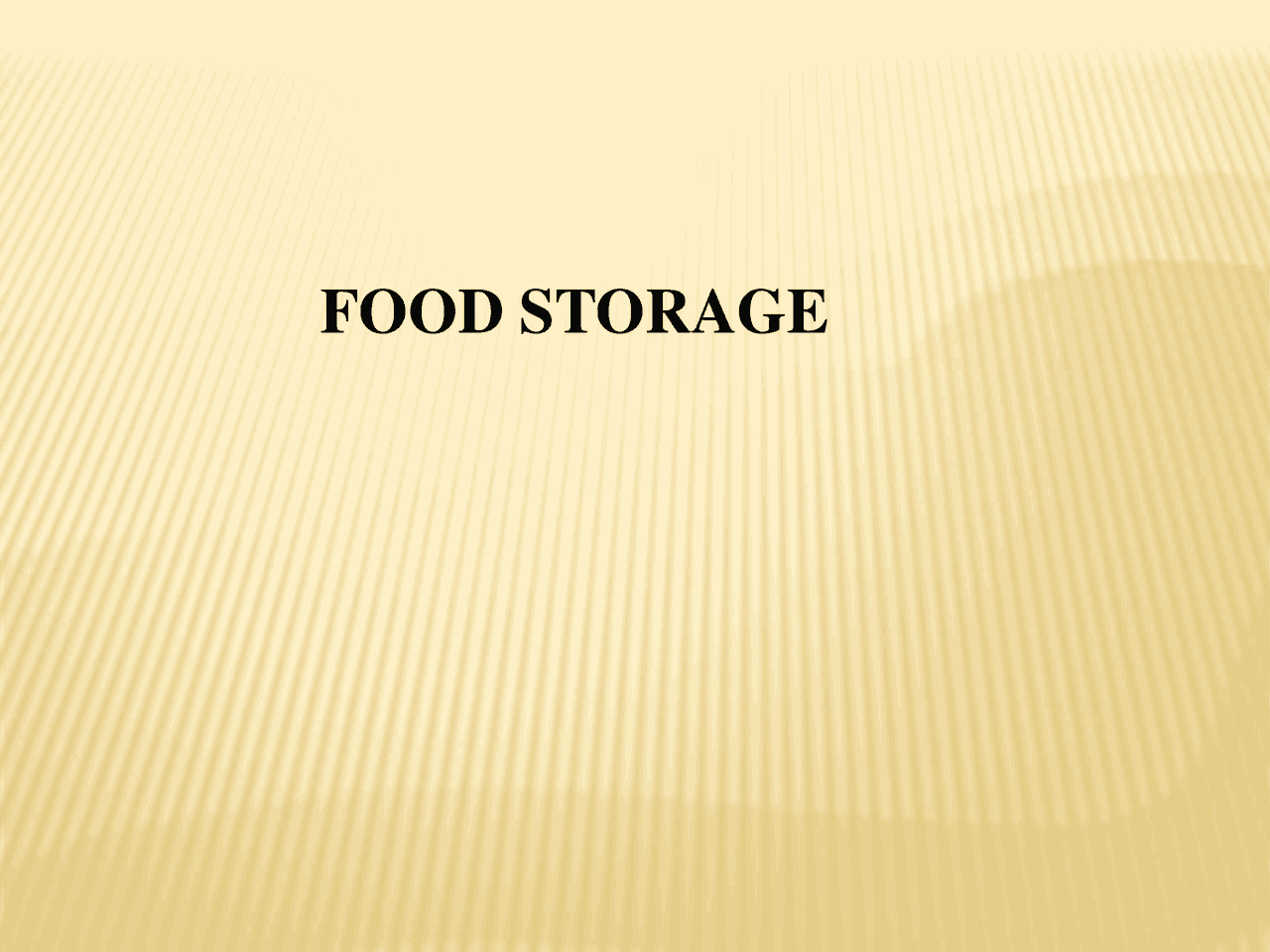 Food Storage Summaries Food Science Docsity