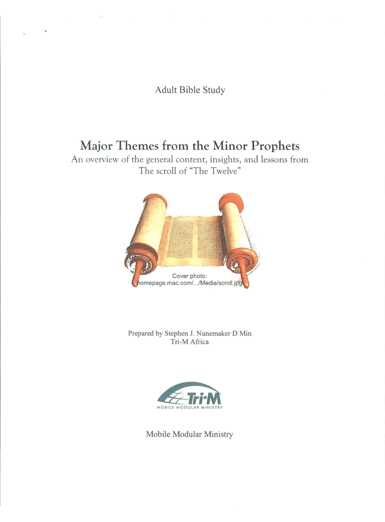 Major Themes From The Minor Prophets Lecture Notes Law Docsity