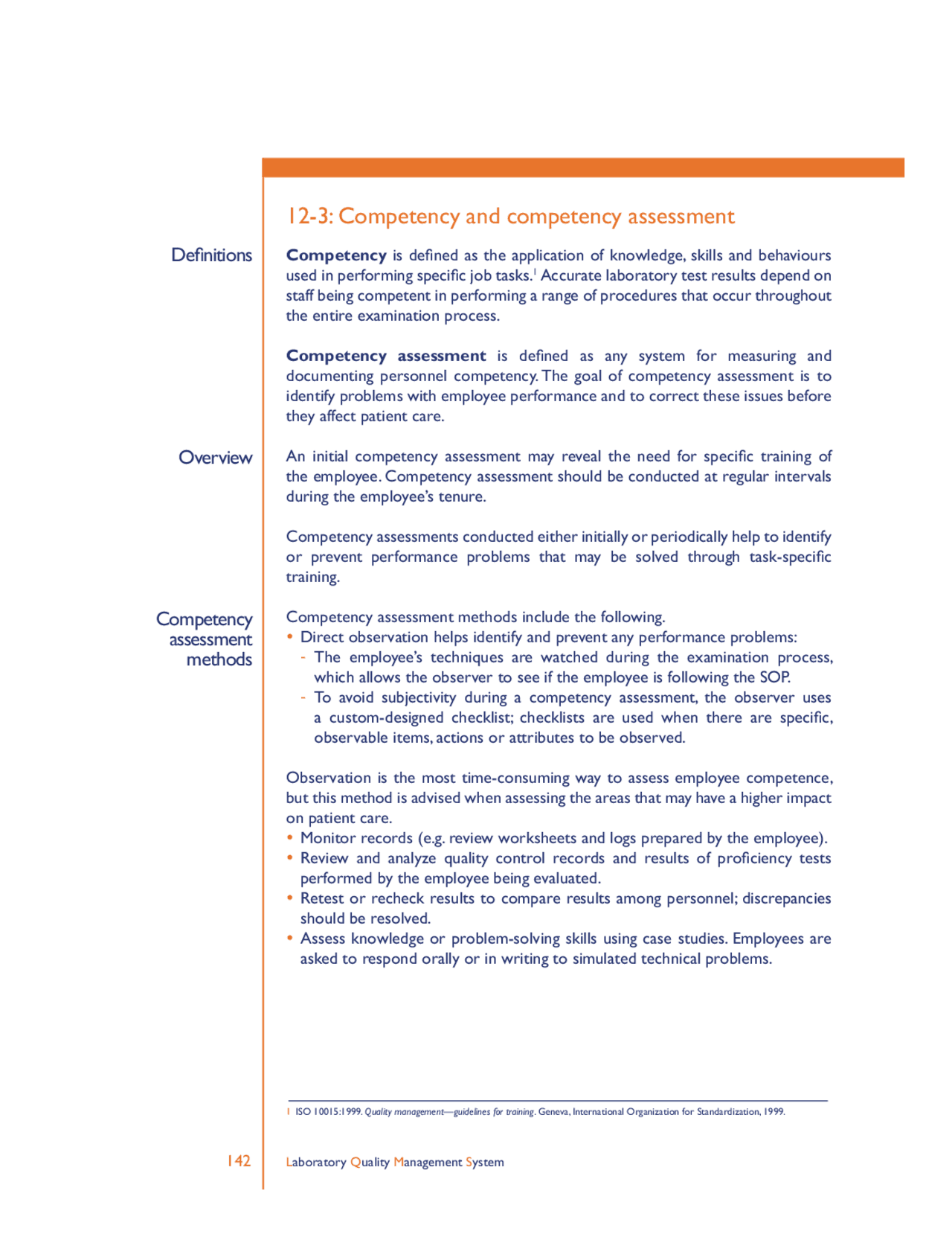 12-3: Competency and competency assessment | Summaries Quality ...
