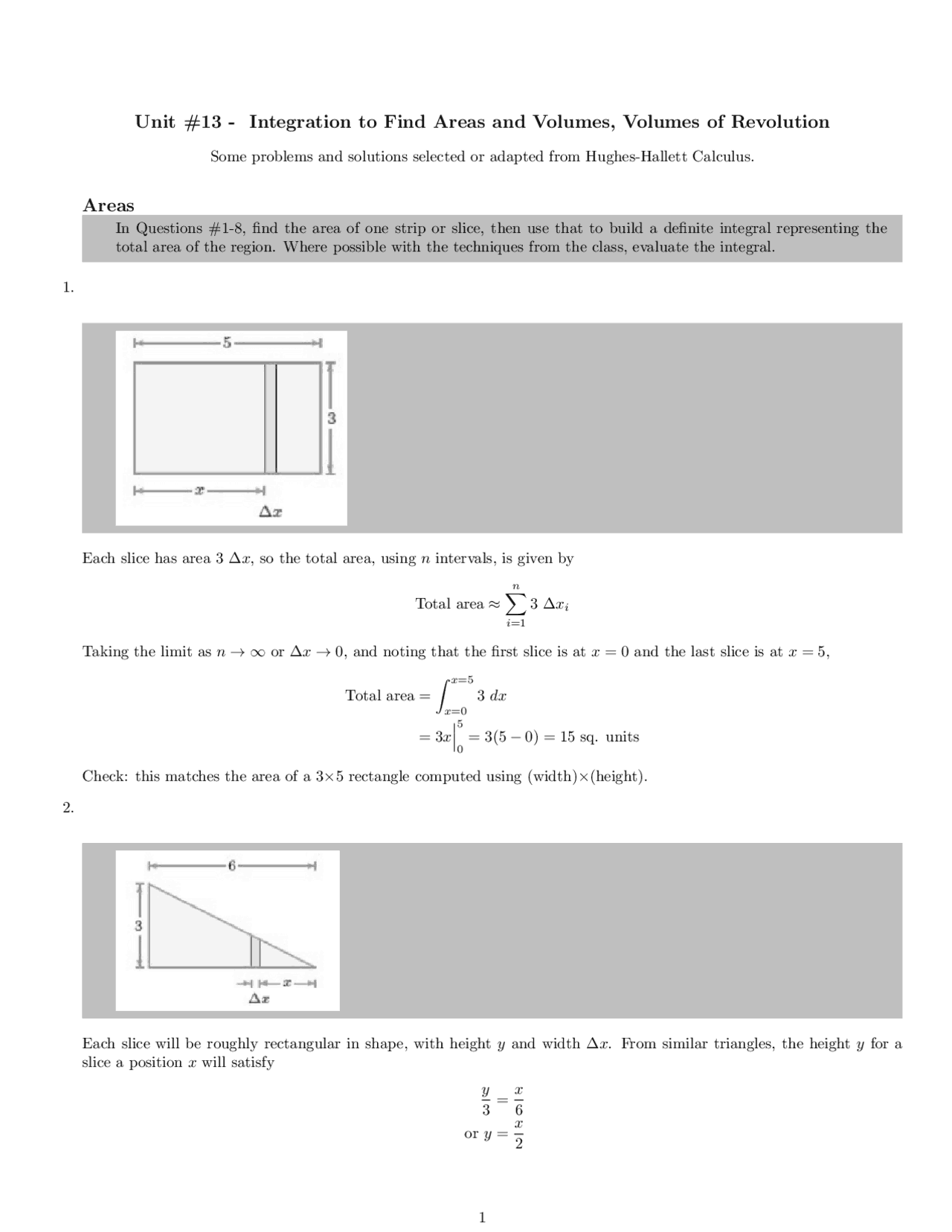 Integration to Find Areas and Volumes, Volumes of Revolution | Study ...