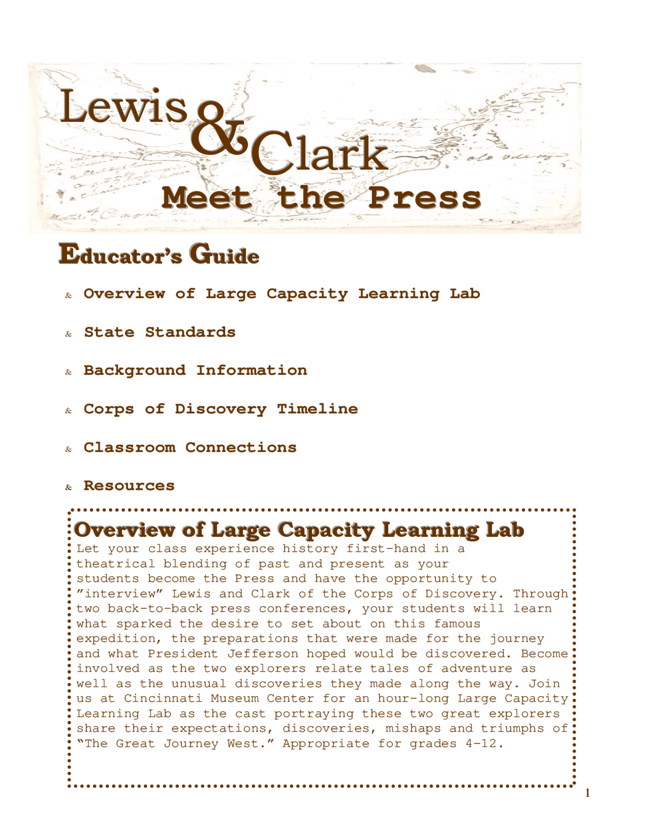 Lewis L Lewis Clark Clark | Exercises History | Docsity