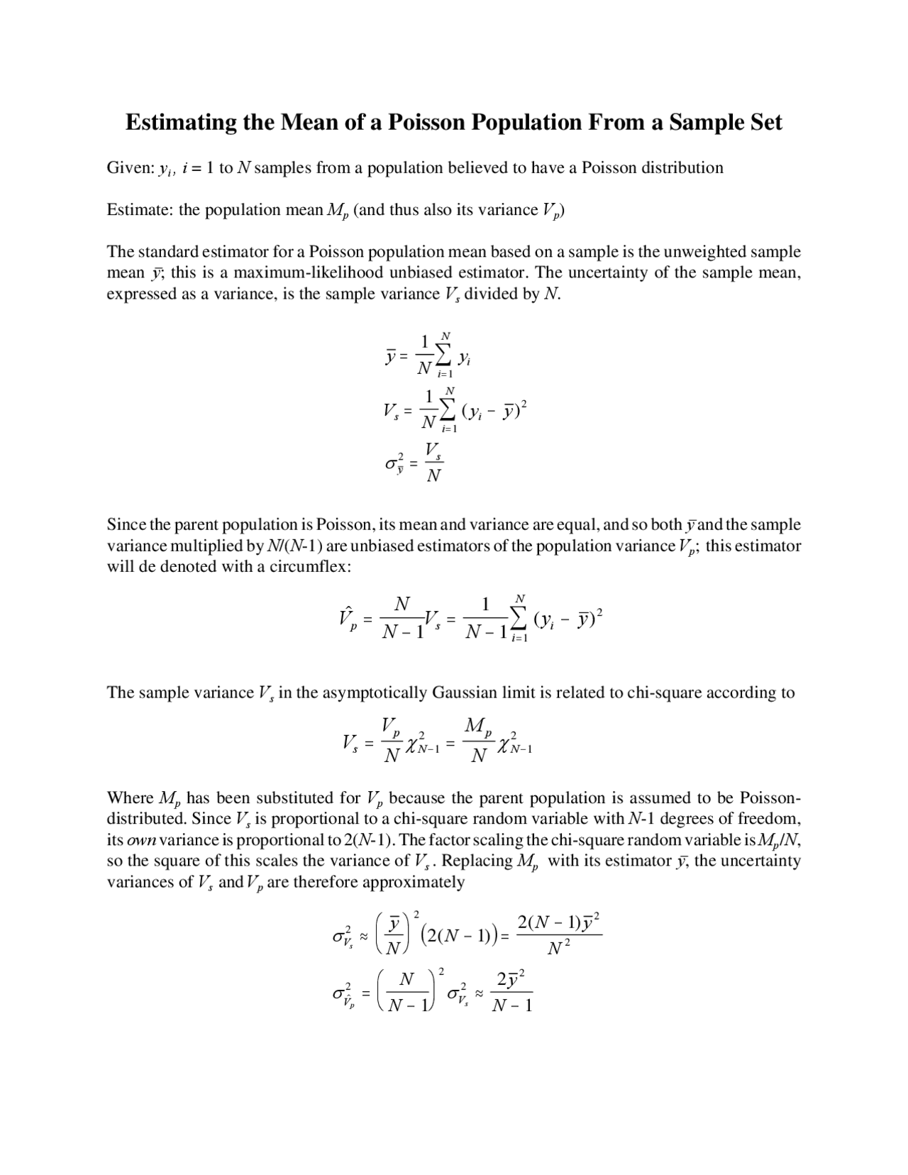 Estimating the Mean of a Poisson Population From a Sample Set | Schemes ...