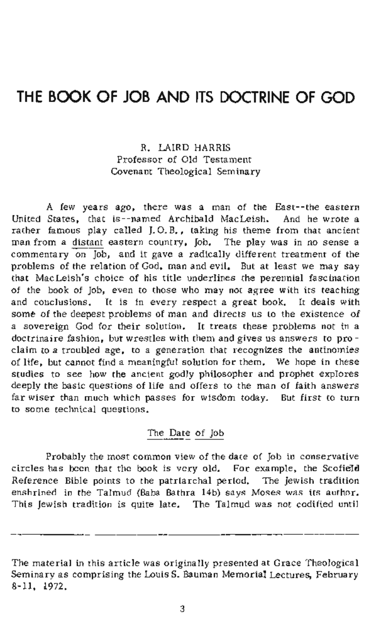 THE BOOK OF JOB AND ITS DOCTRINE OF GOD | Schemes and Mind Maps ...