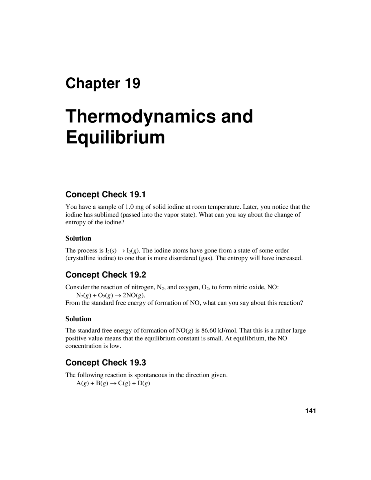 Chapter 19: Thermodynamics and Equilibrium | Study notes Thermodynamics ...