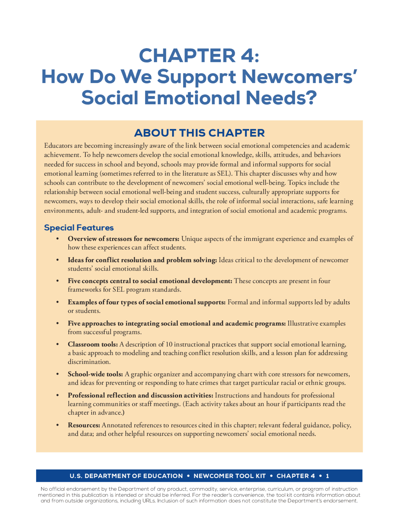 How Do We Support Newcomers' Social Emotional Needs? | Study notes ...