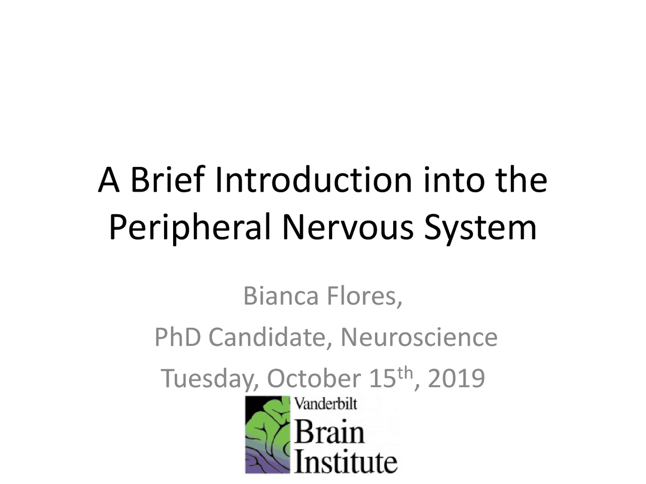 A Brief Introduction into the Peripheral Nervous System | Exercises ...