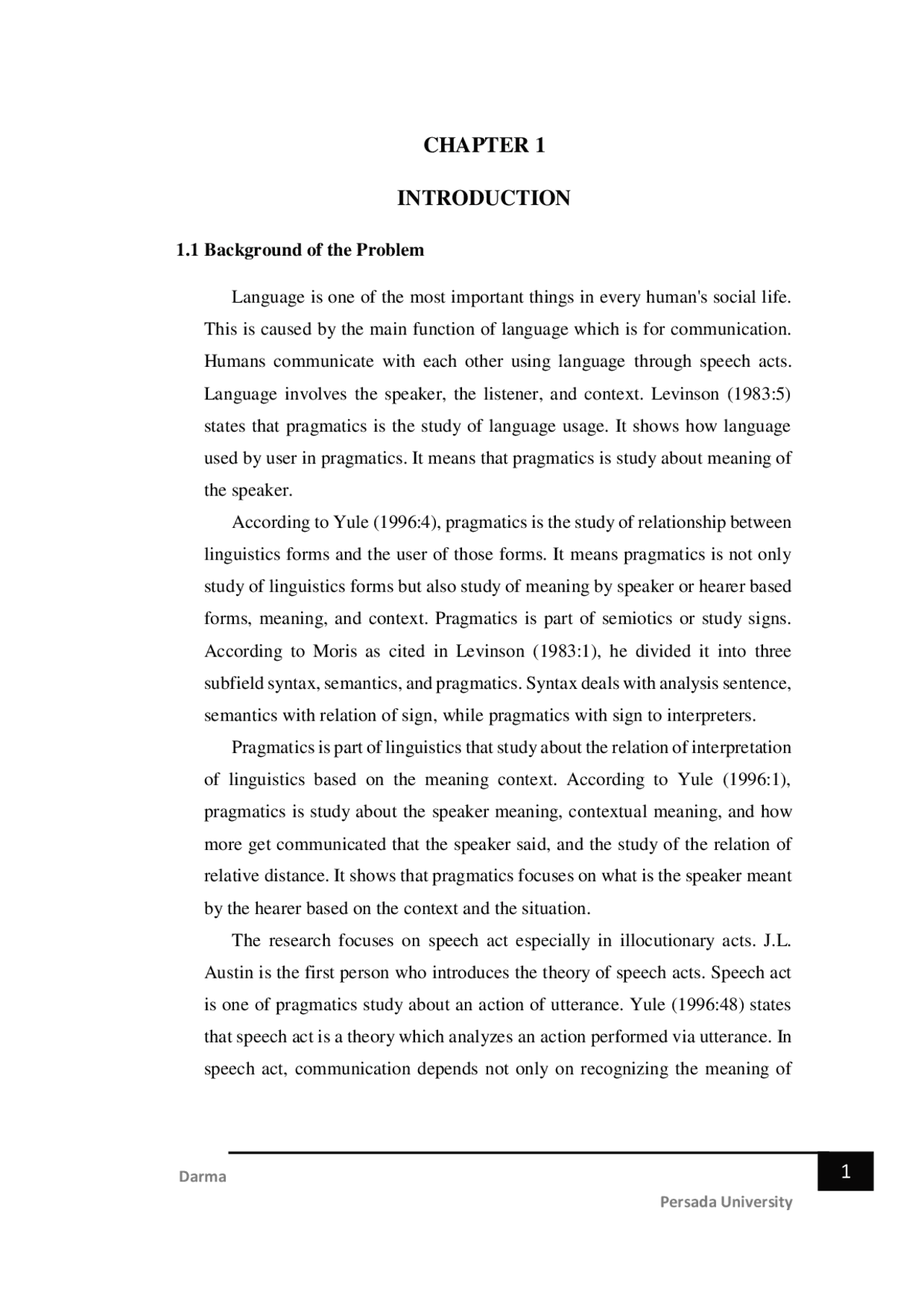 Chapter 1 Introduction Exercises Linguistics Docsity