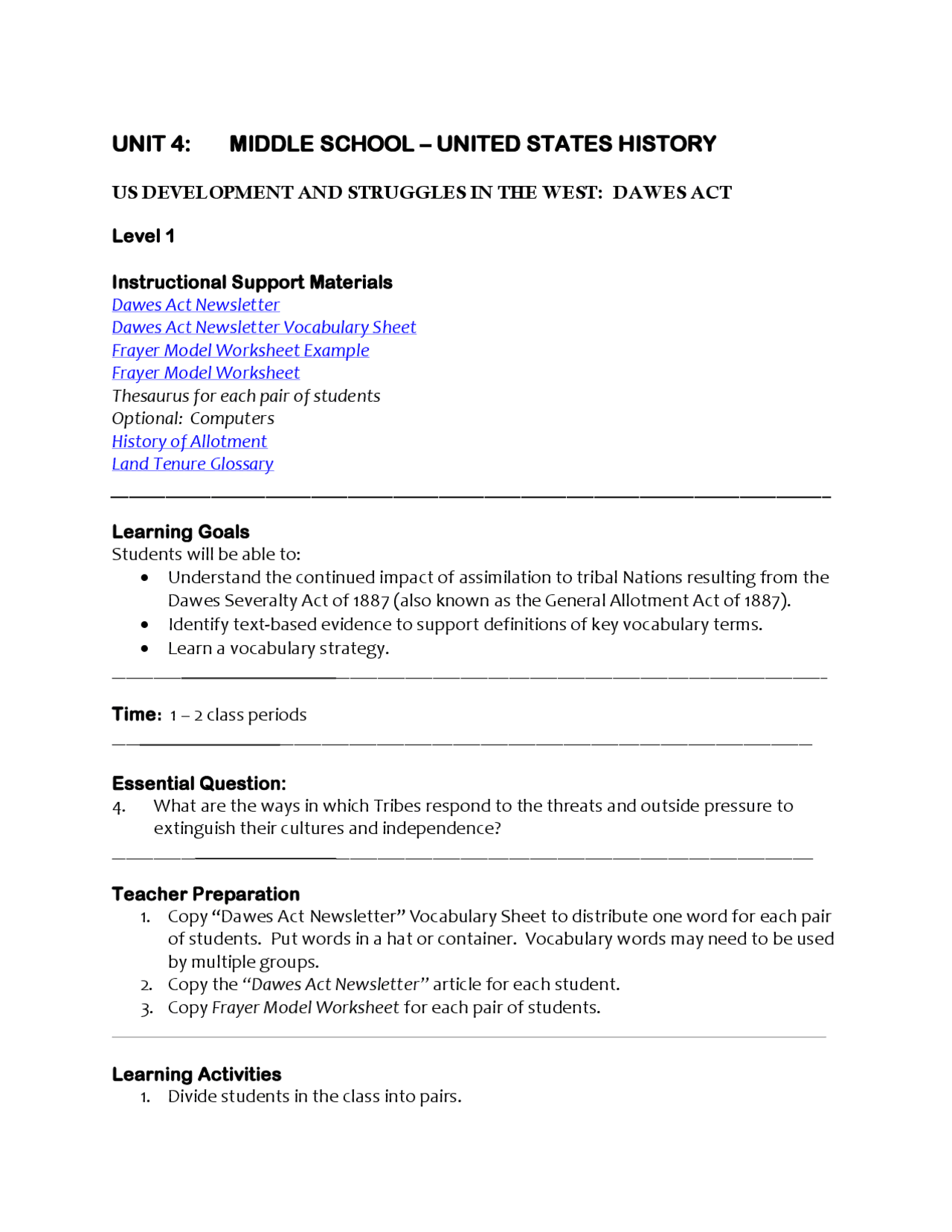 MIDDLE SCHOOL – UNITED STATES HISTORY | Schemes and Mind Maps United ...