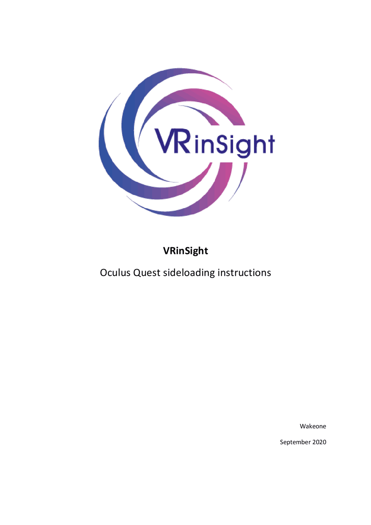 VRinSight Oculus Quest sideloading instructions | Exams Communication ...