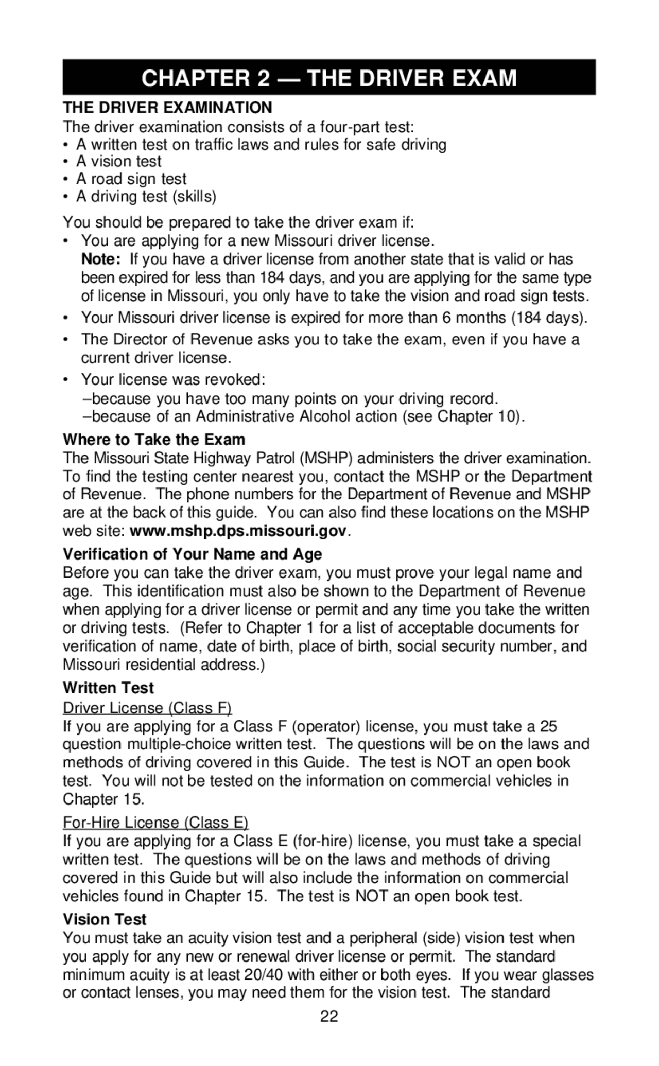 Driver Guide - Chapter 2 | Lecture notes Law | Docsity