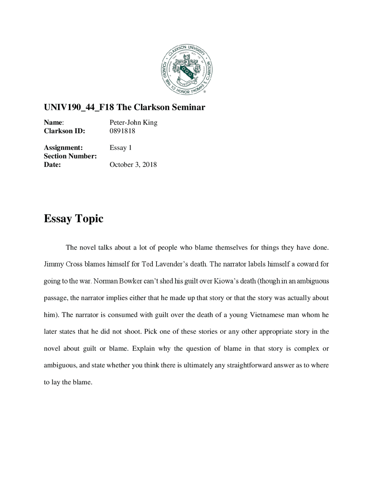 Essay Topic | Schemes and Mind Maps Ethics | Docsity