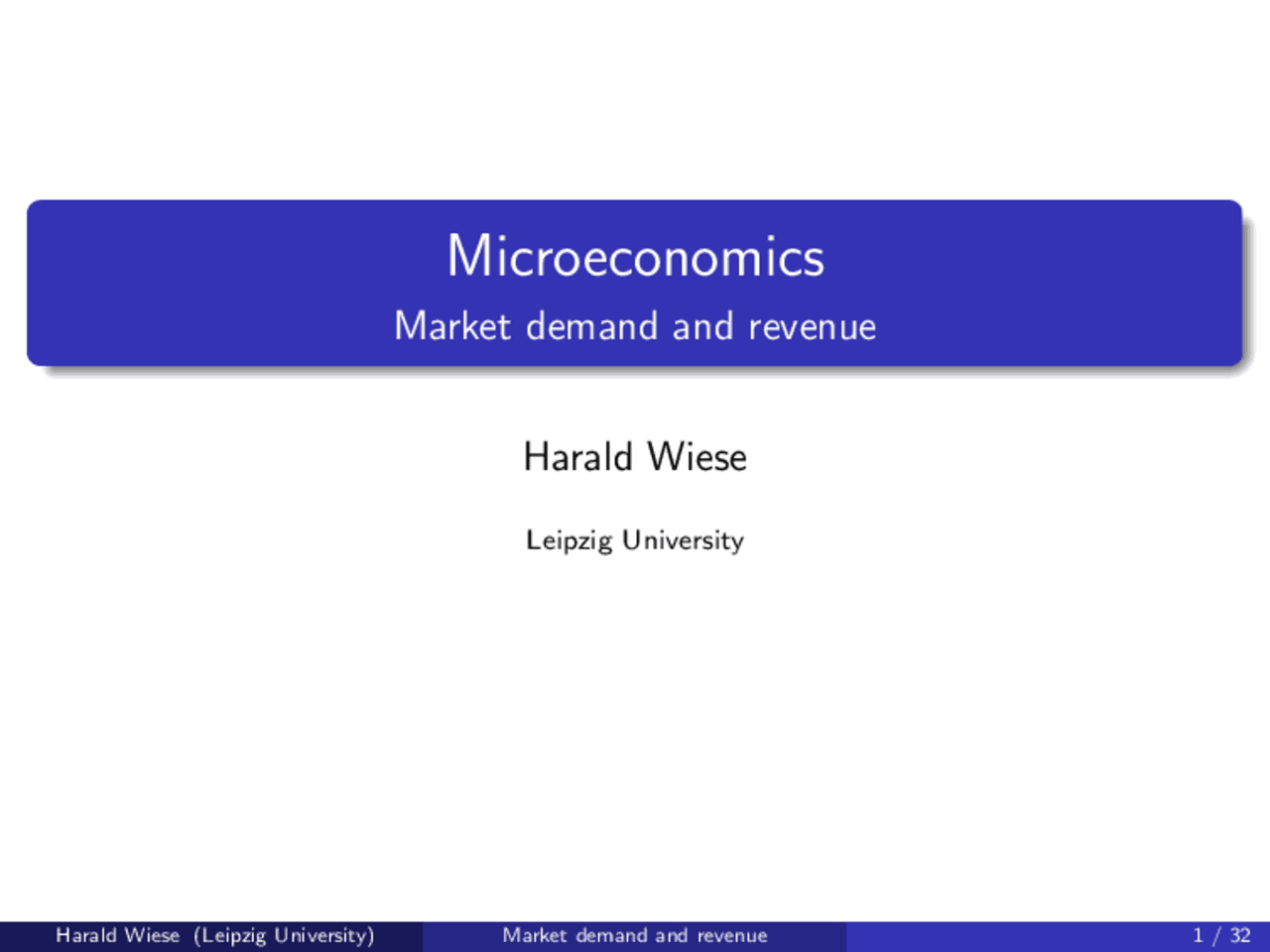 Microeconomics | Slides Microeconomics | Docsity
