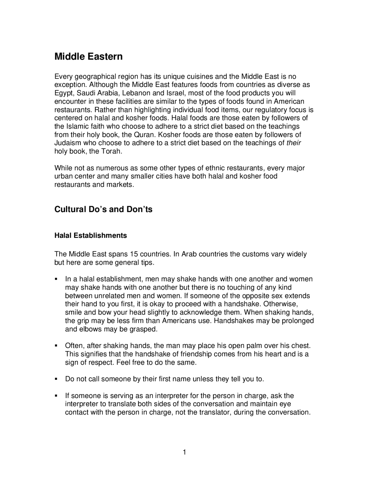 Middle Eastern | Schemes and Mind Maps Law | Docsity