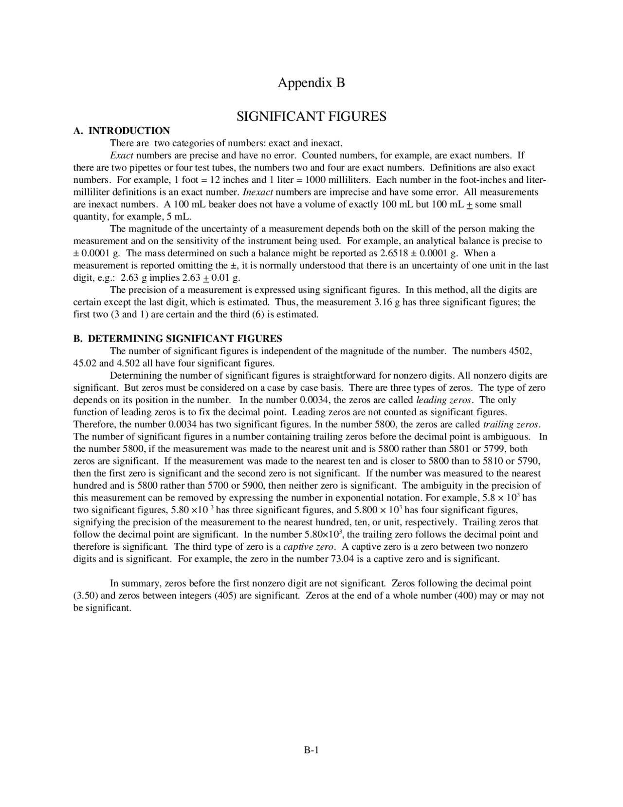 Appendix B SIGNIFICANT FIGURES | Schemes and Mind Maps Science ...