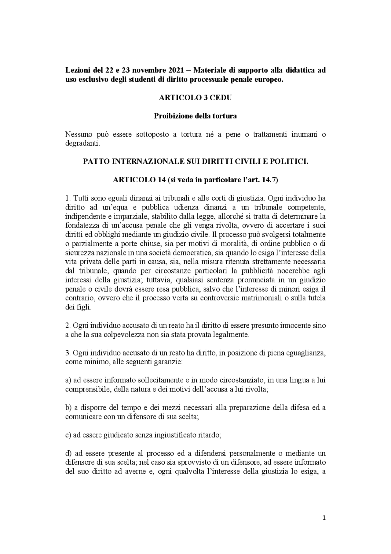 Diritto processuale penale europeo - UNIPD 2021/2022 | Schemi e mappe concettuali di Diritto ...
