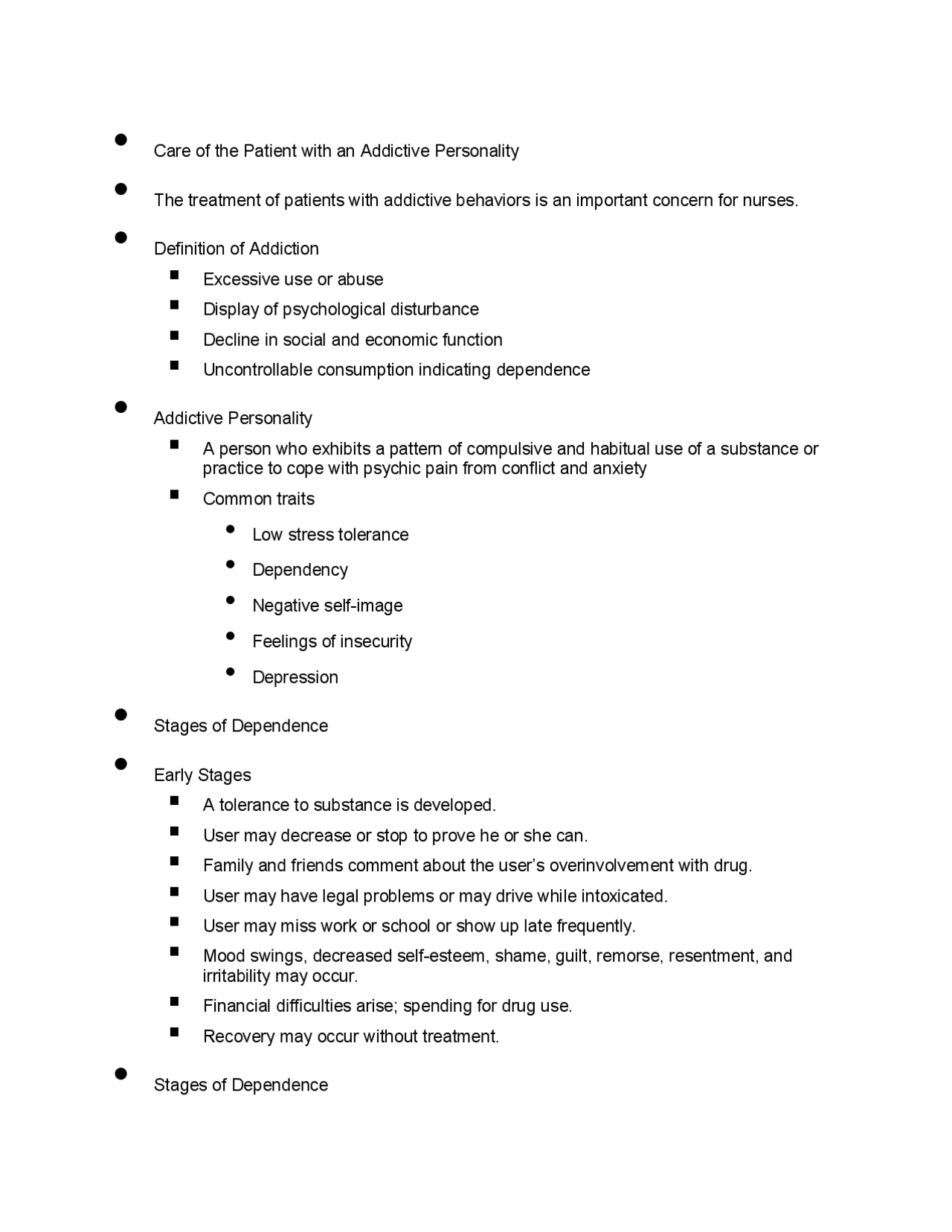 Care of the Patient with an Addictive Personality • The ... | Study ...