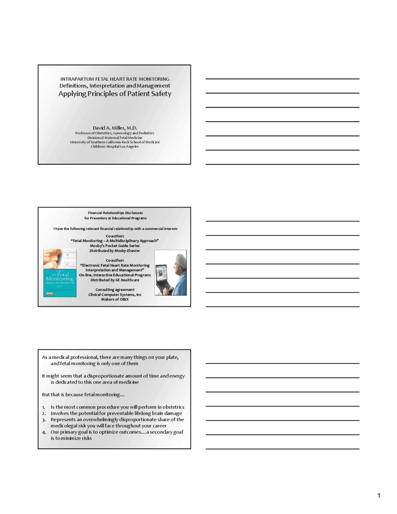 Fetal Monitoring FHR Presentation | Huntington Hospital | Slides Nursing | Docsity