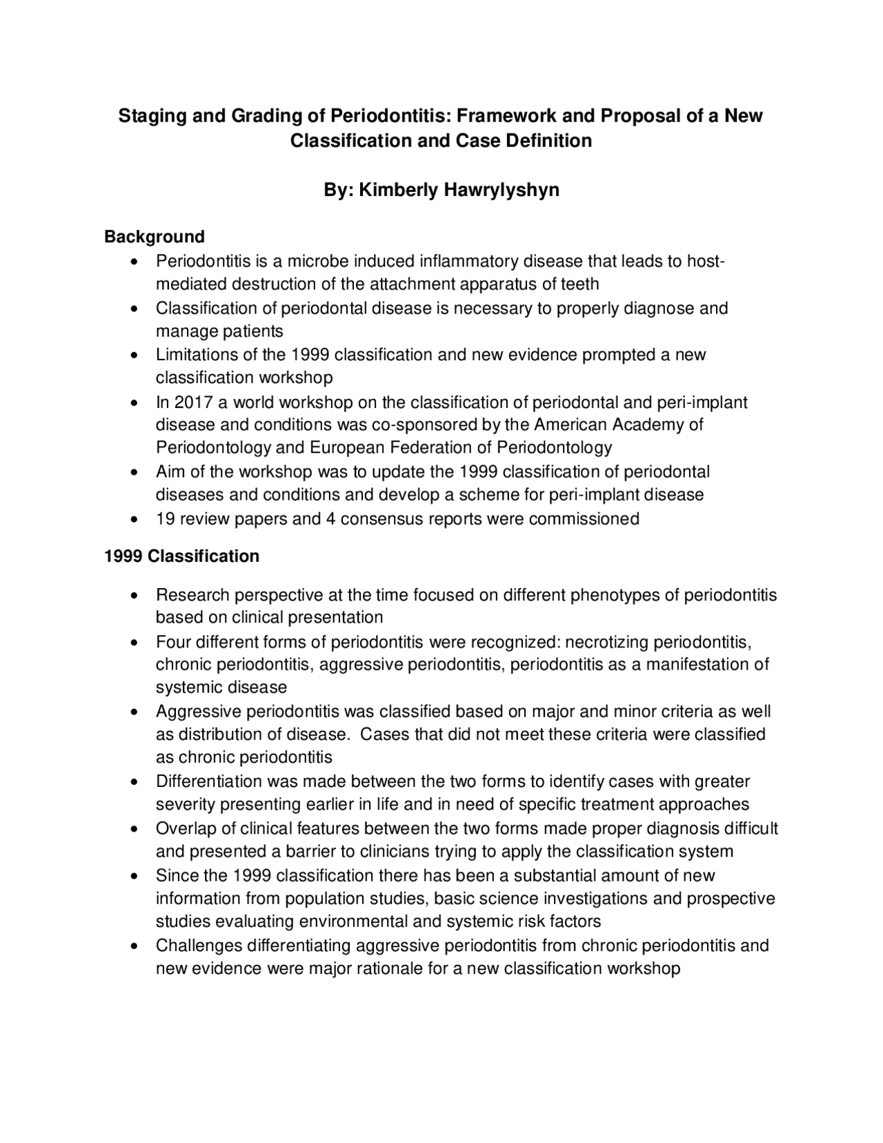 Staging and Grading of Periodontitis.pdf | Study notes Periodontology ...