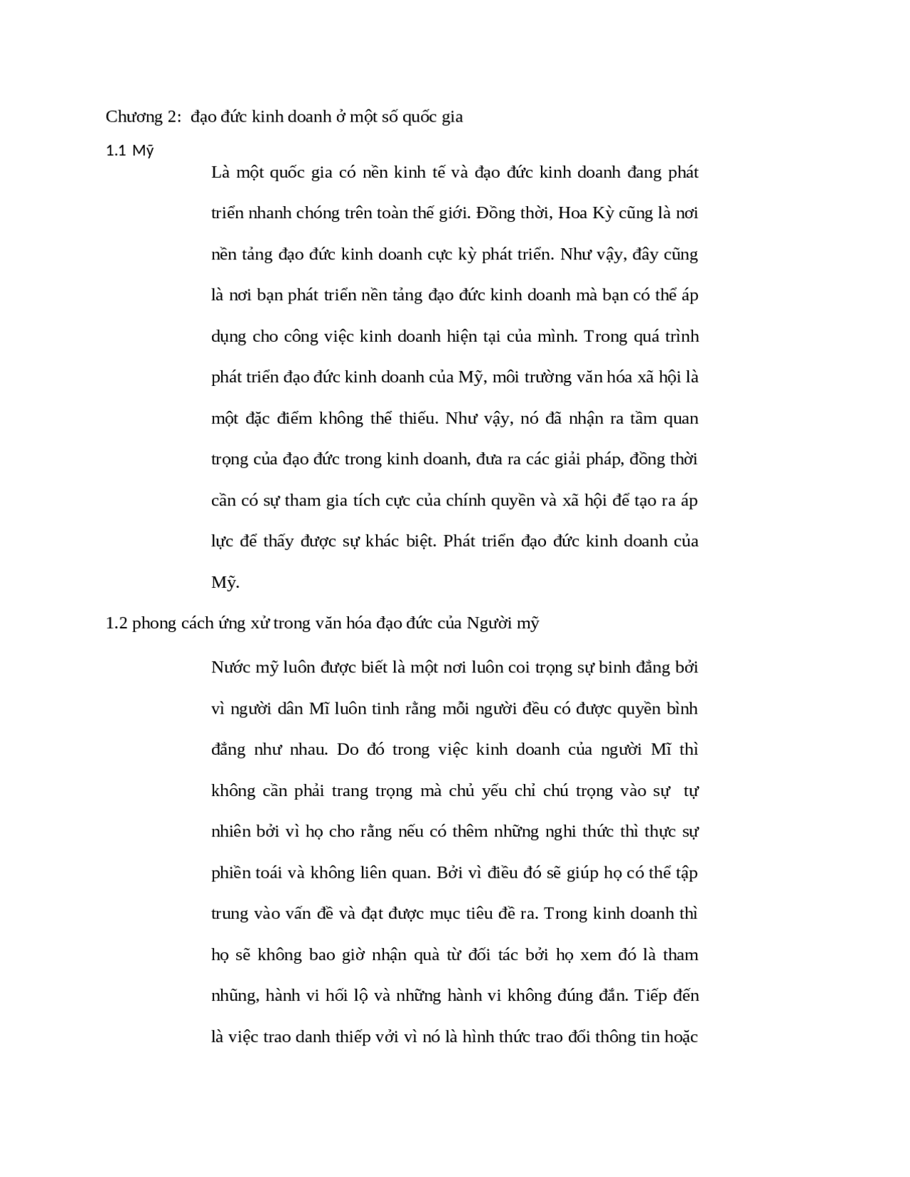 Đạo Đức Trong Kinh Doanh Summaries Law Docsity