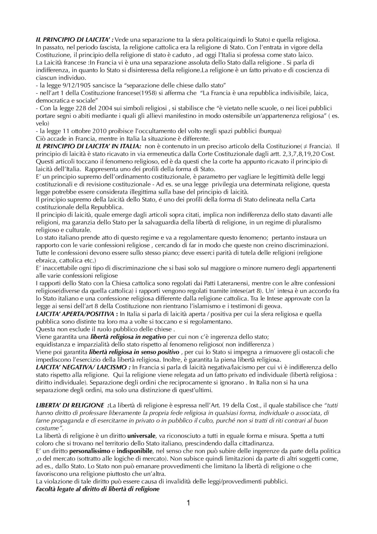 Riassunto Diritto Del Multiculturalismo Appunti Di Diritto Docsity