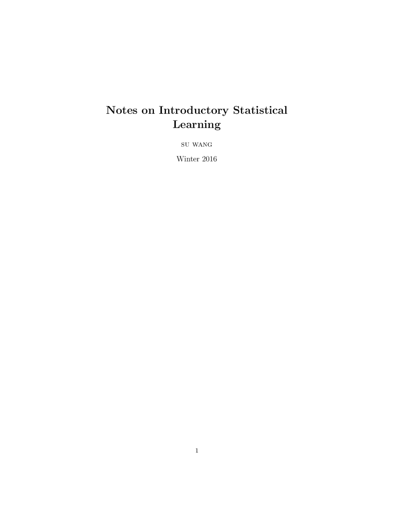 Notes on Introductory Statistical Learning | Schemes and Mind Maps ...
