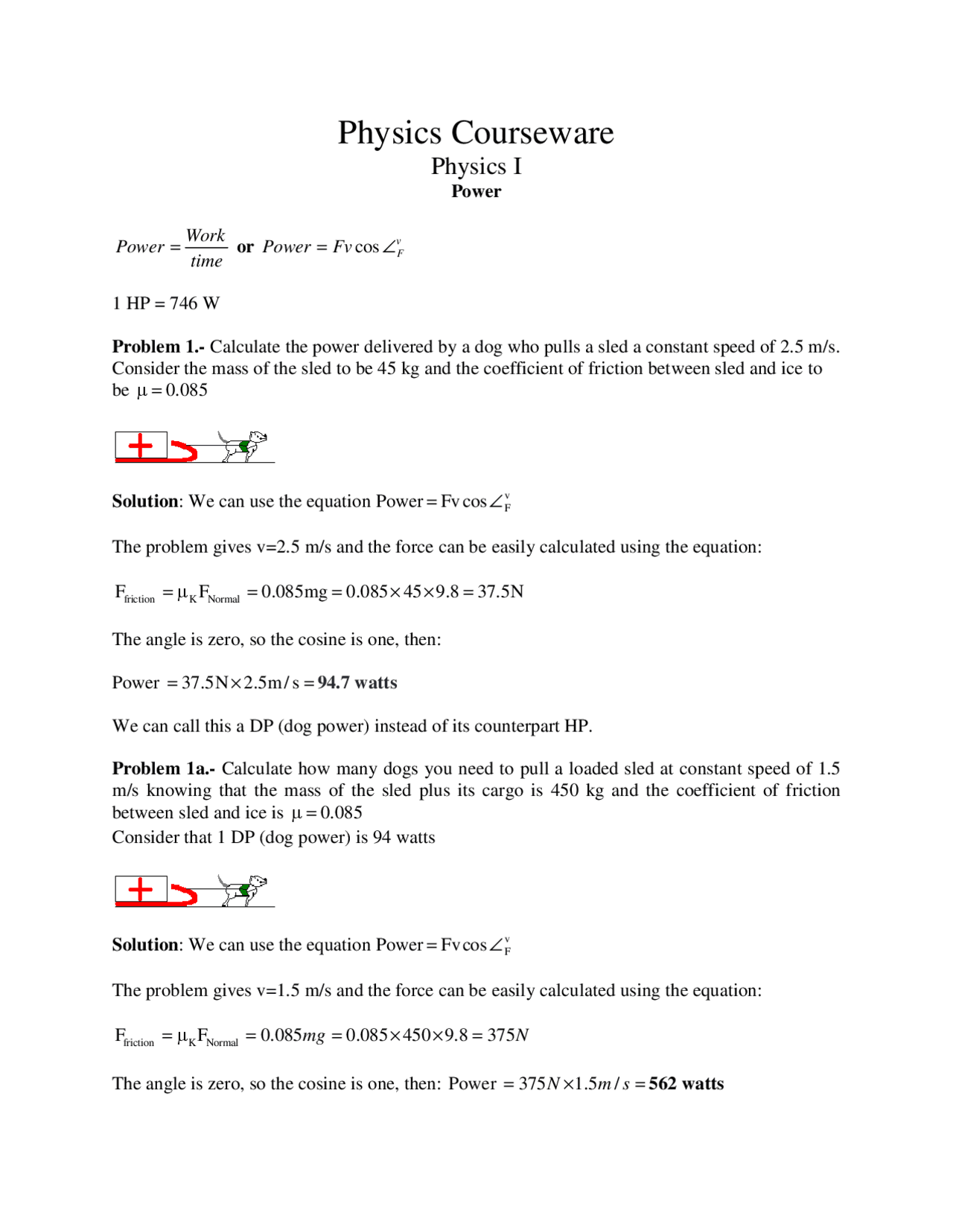 Physics Courseware | Exams Physics | Docsity